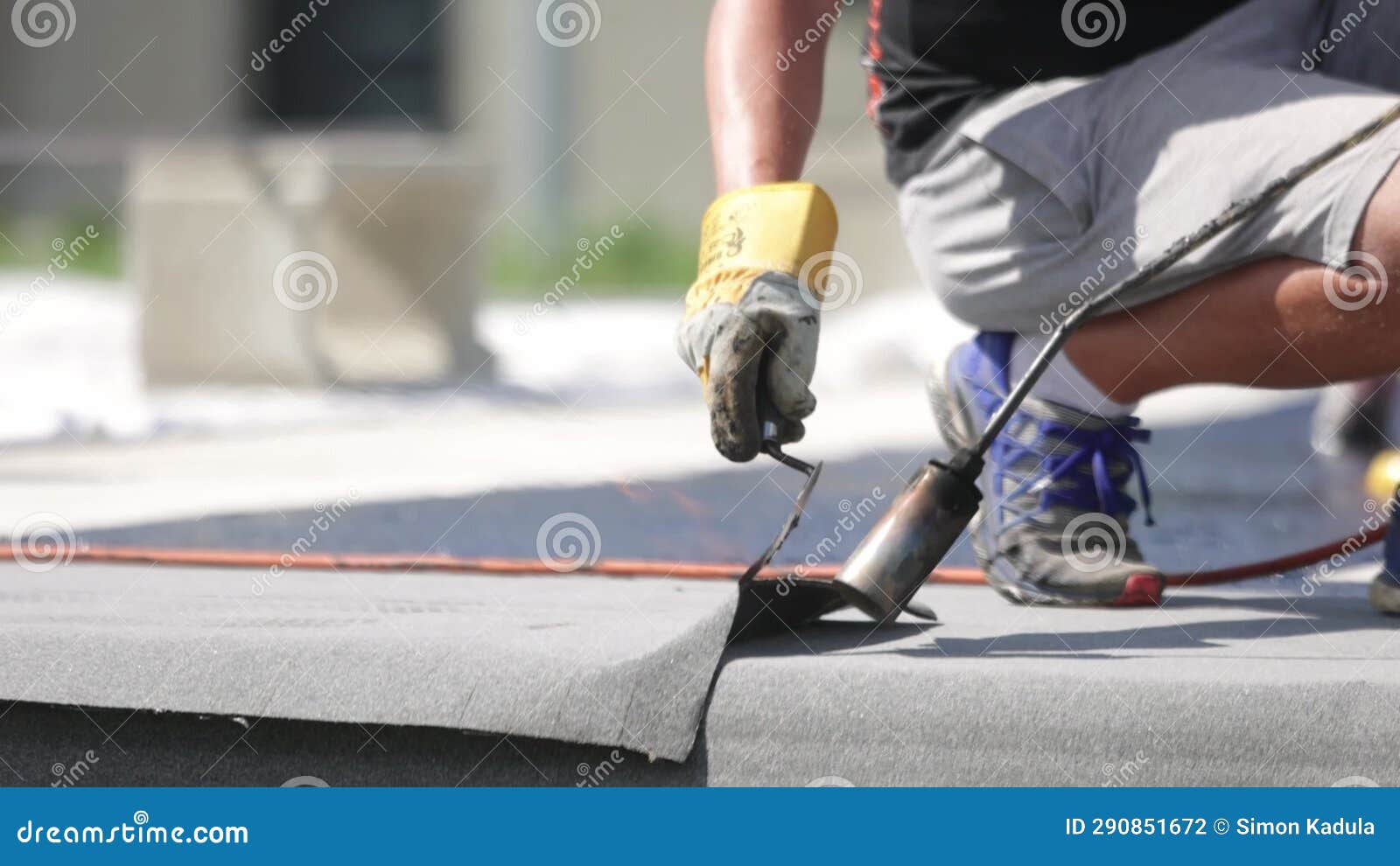 Process of Heating Burner Flame Brushes Layer Shale Coating from the ...