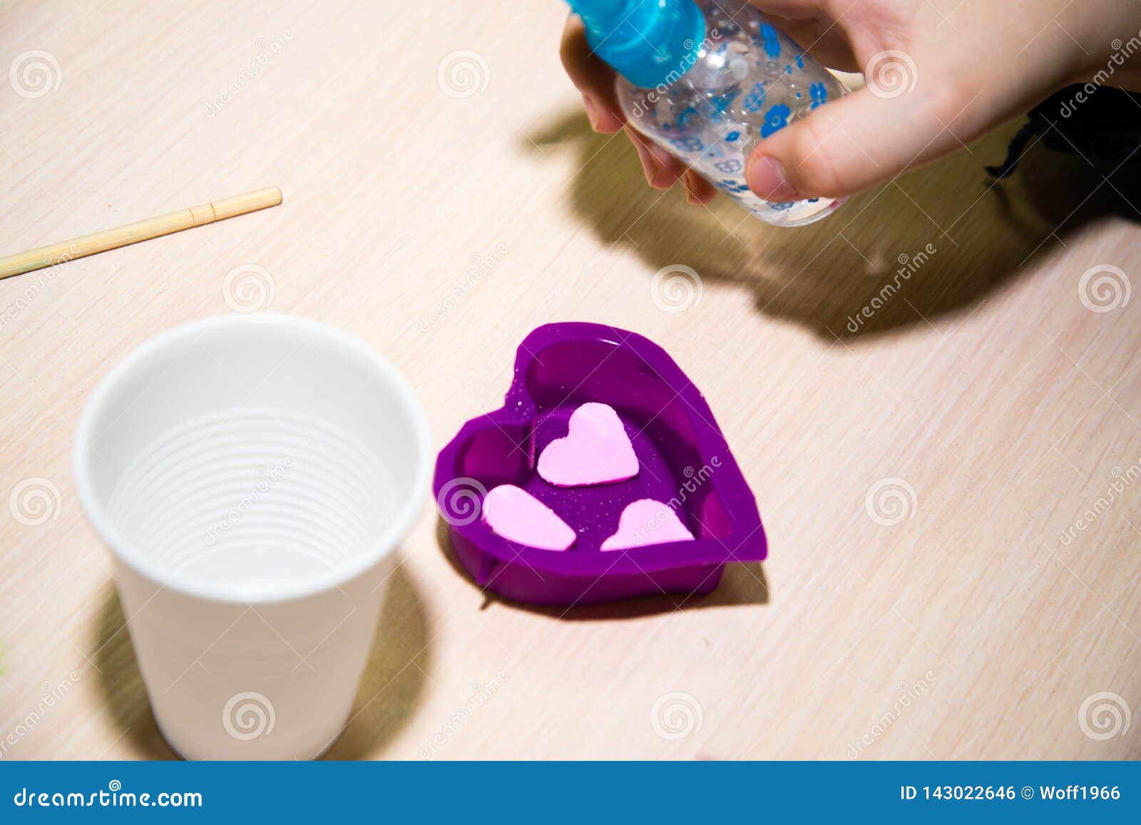 Process of Homemade Soap, Mixing Lye Solution into Oil. Making a Gift ...