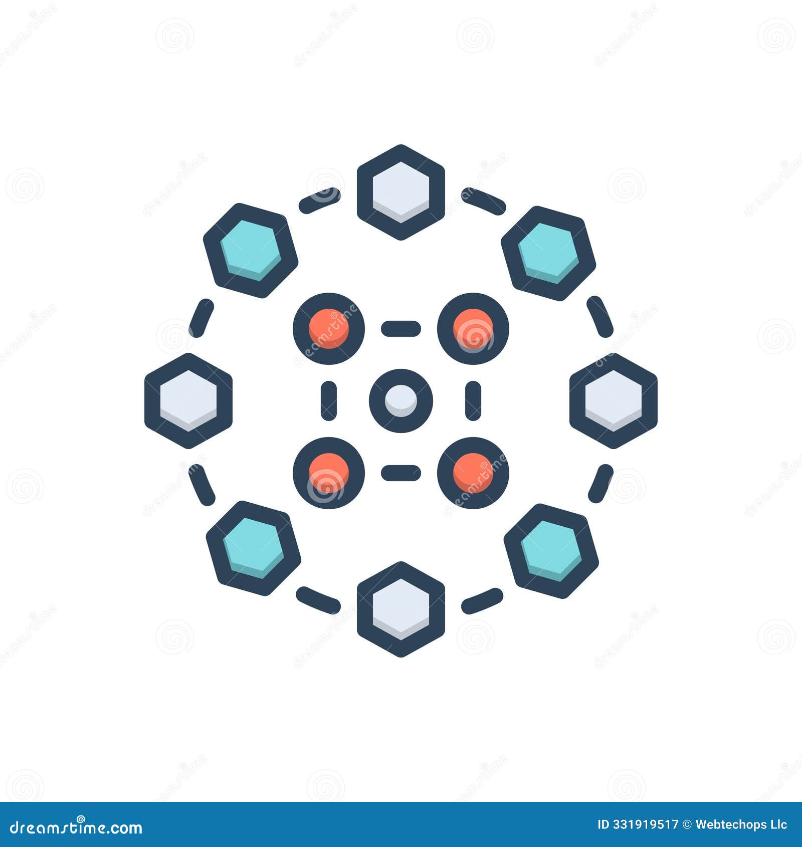 Color Illustration Icon for Process, Movement and Proceeding Stock ...