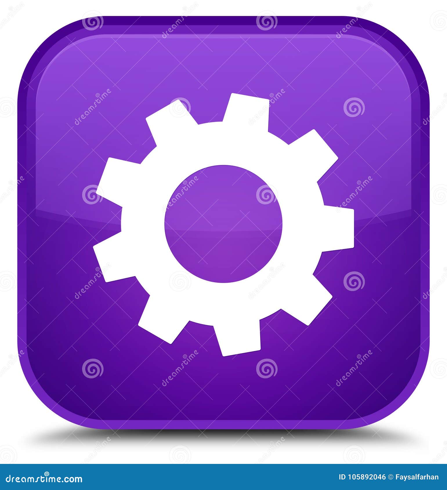 Process Icon Special Purple Square Button Stock Illustration ...