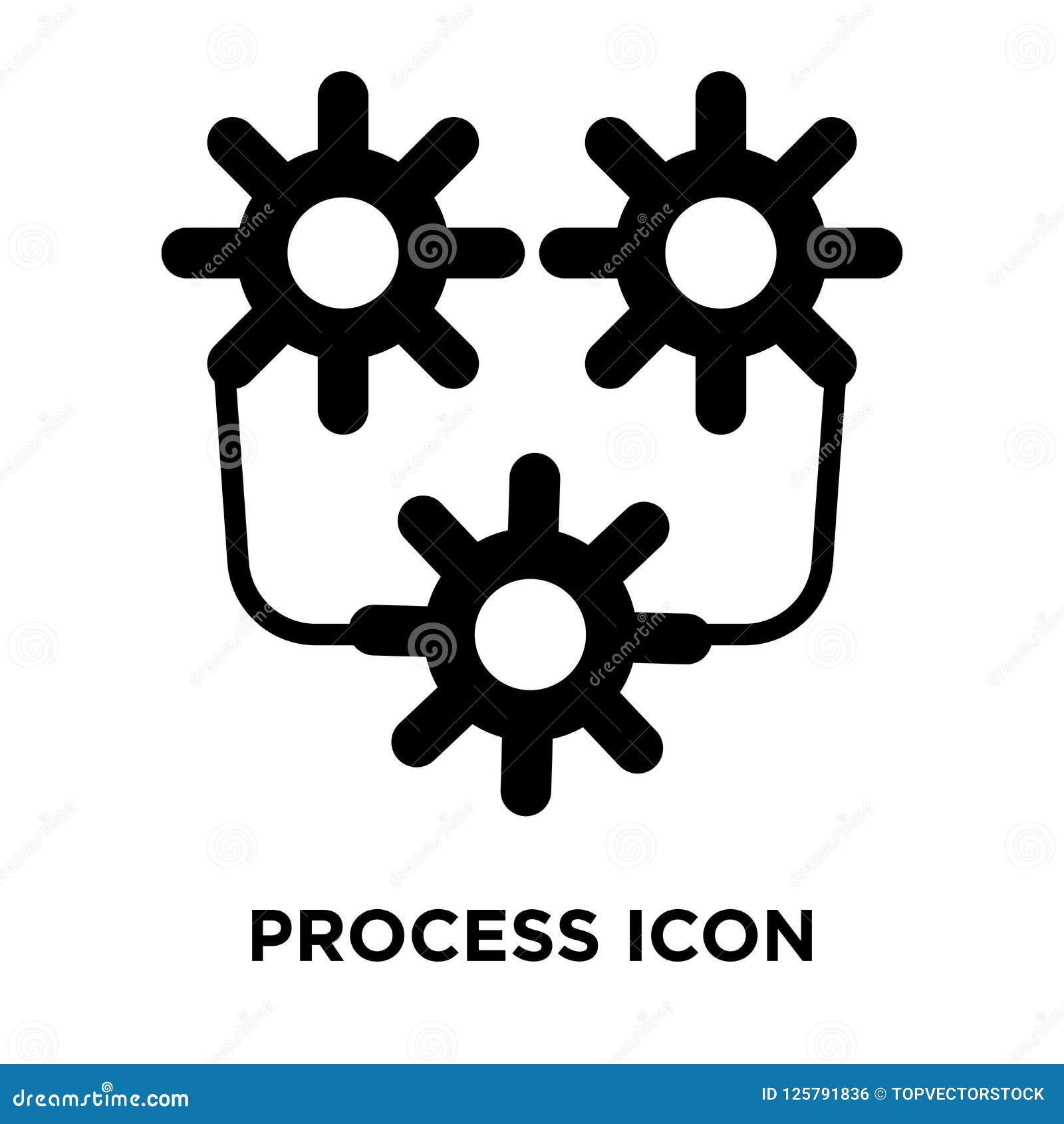 Process Icon Vector Isolated on White Background, Logo Concept O Stock ...
