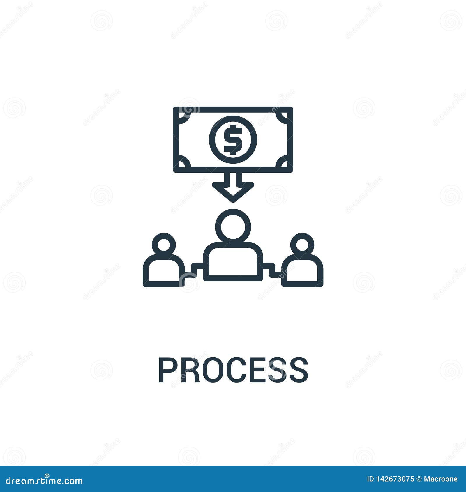 Process Icon Vector from Seo Collection. Thin Line Process Outline Icon ...