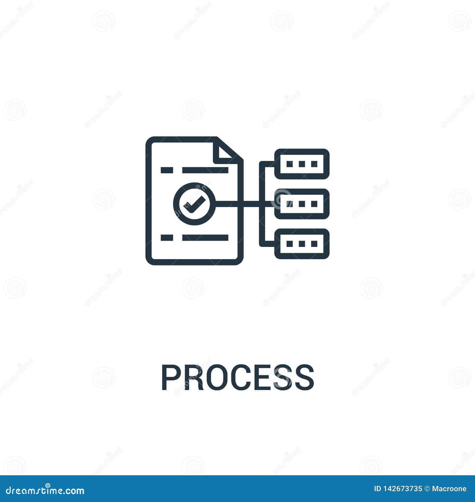 Process Icon Vector from Seo Collection. Thin Line Process Outline Icon ...