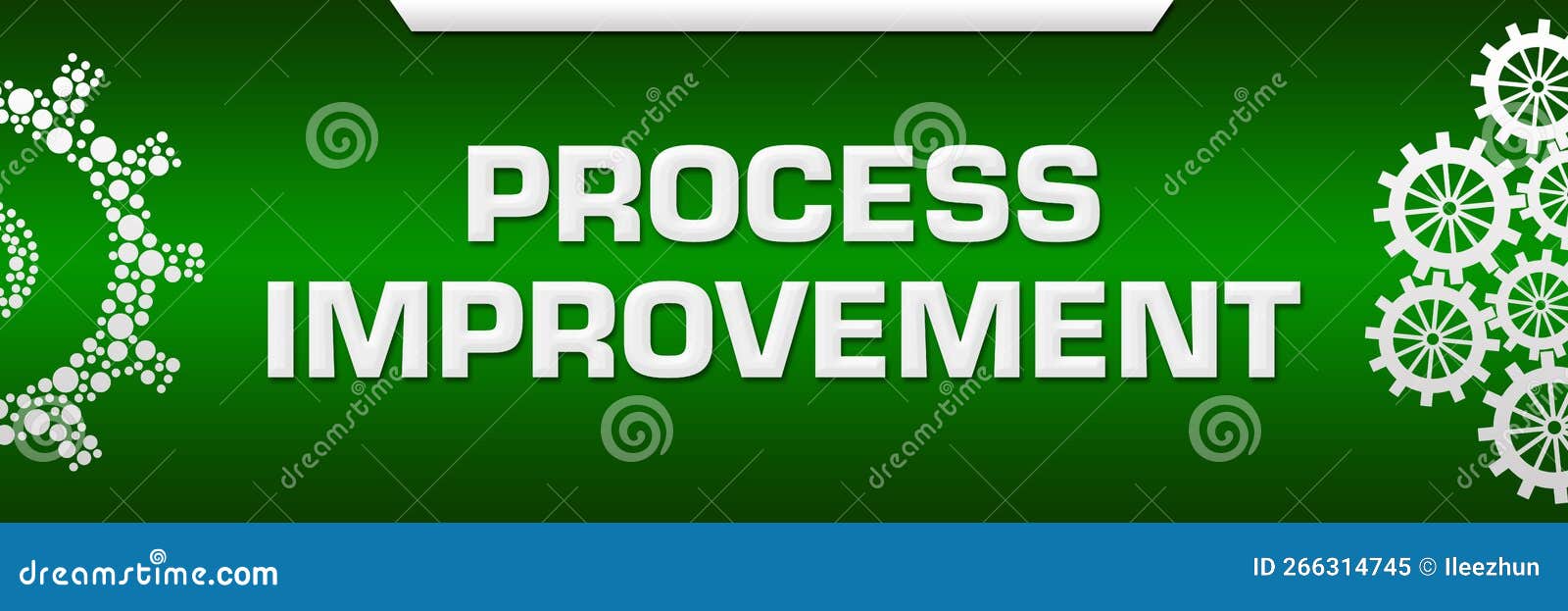 Process Improvement Green Both Side Gears Stock Illustration ...