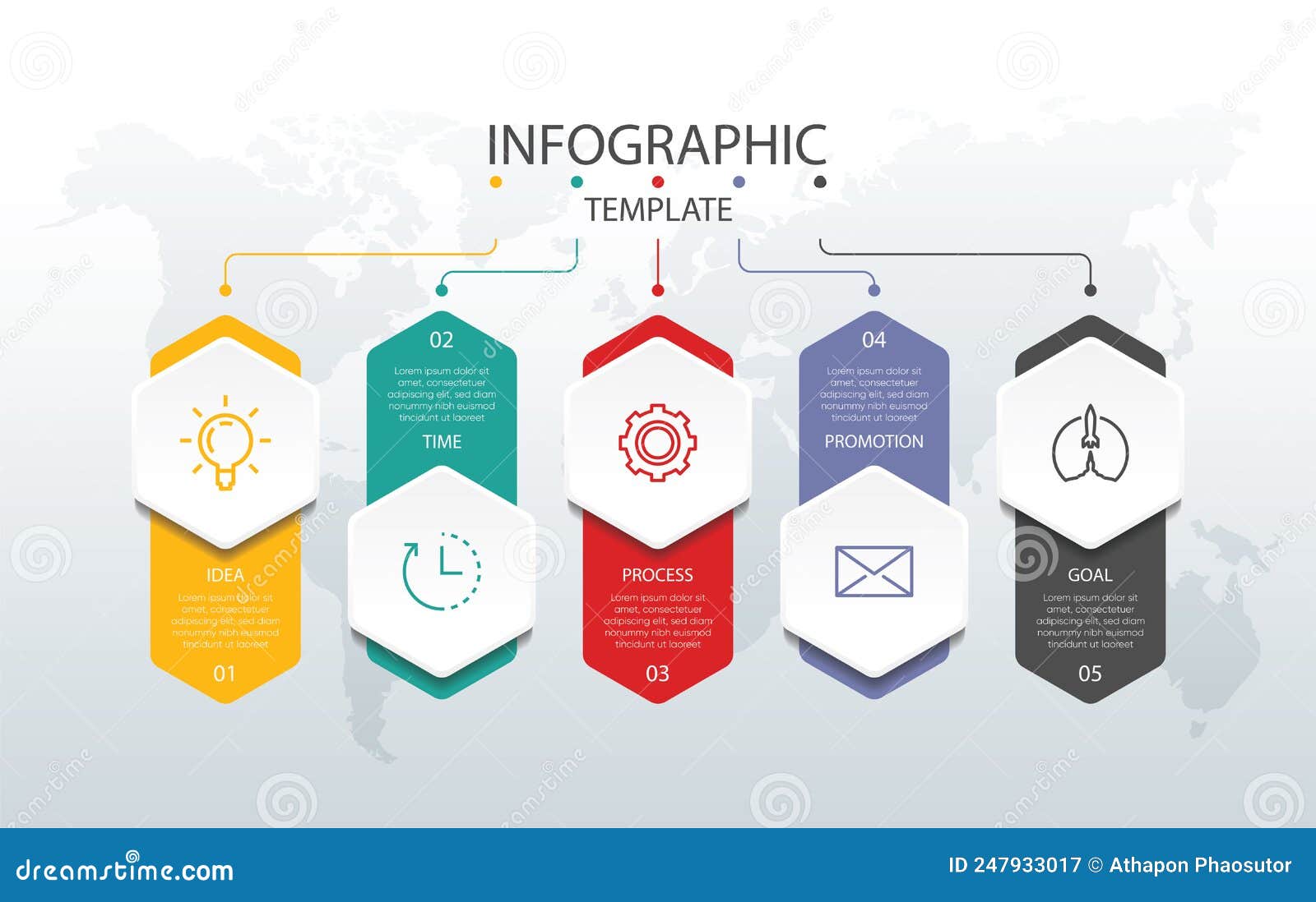 Process Infographic Business Template Design Stock Vector ...