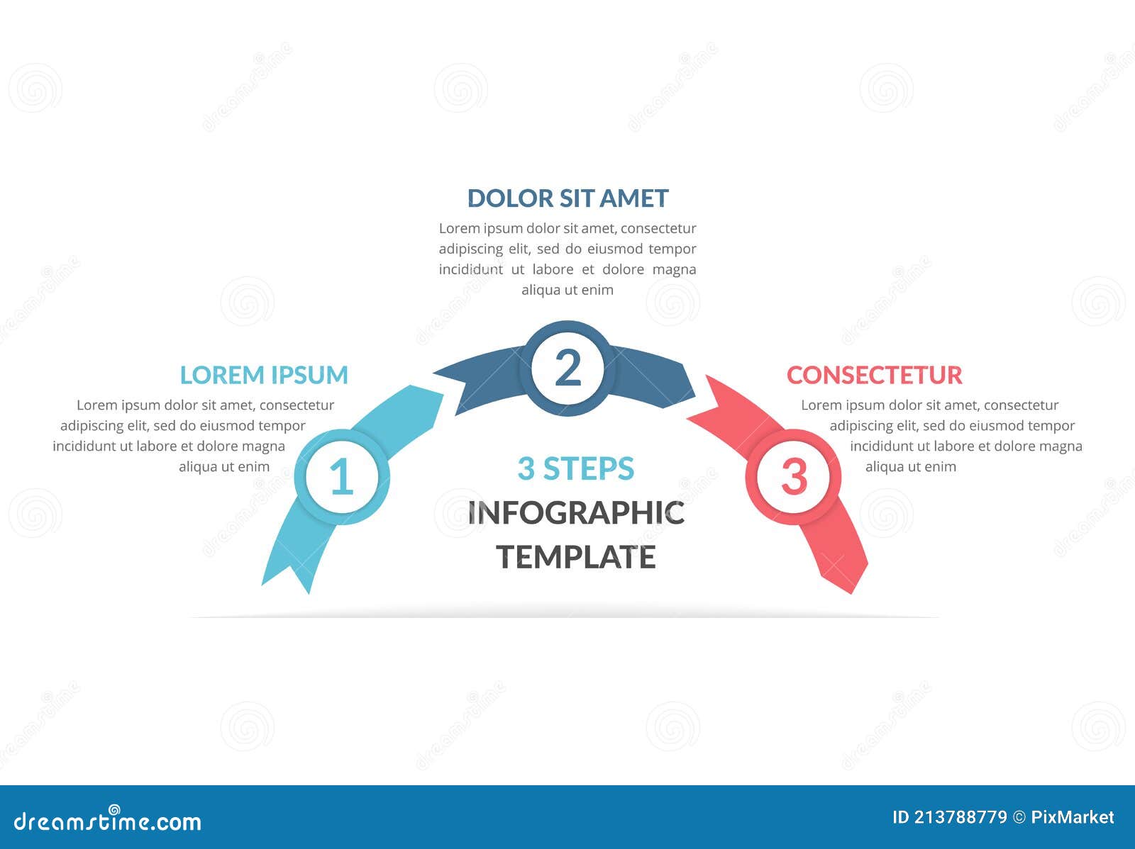 Process Infographics - 3 Steps Stock Vector - Illustration of plan ...