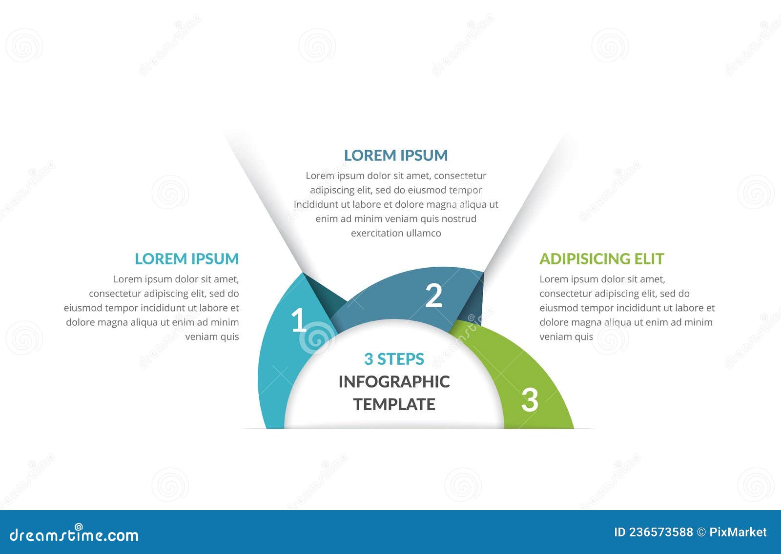 Process Infographics - 3 Steps Stock Vector - Illustration of flow ...