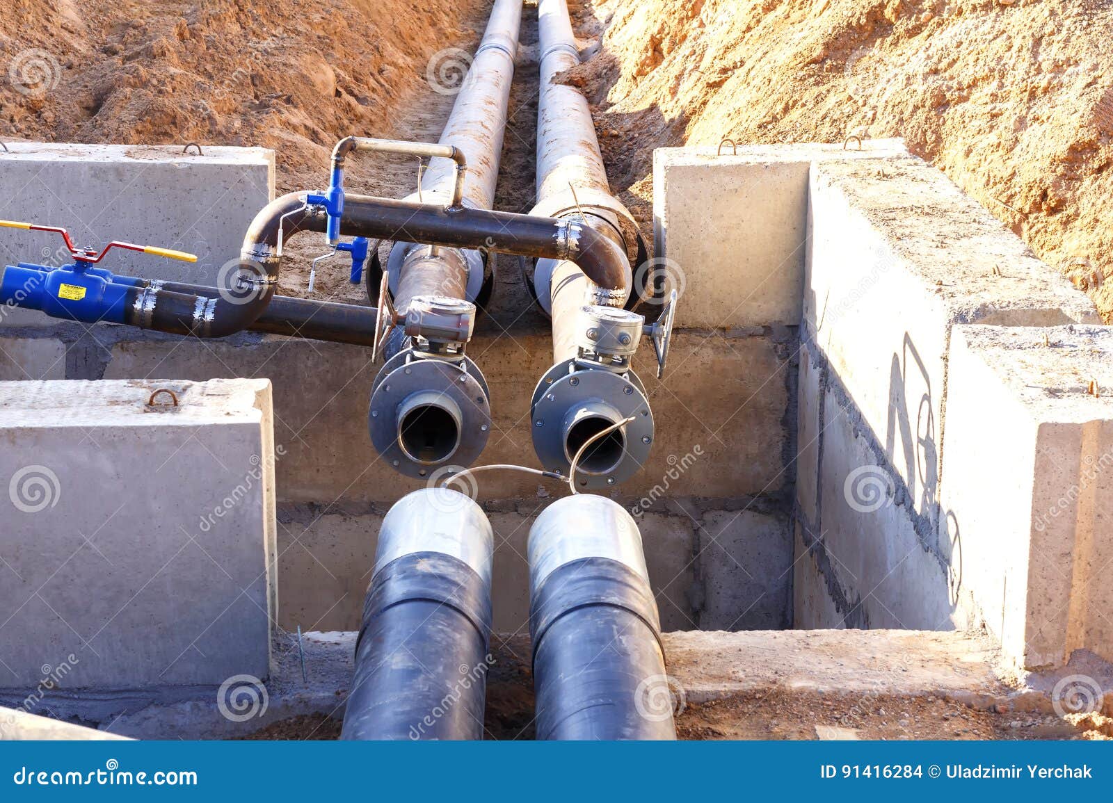 The Process of Installation of the Distribution Unit Heating Network ...