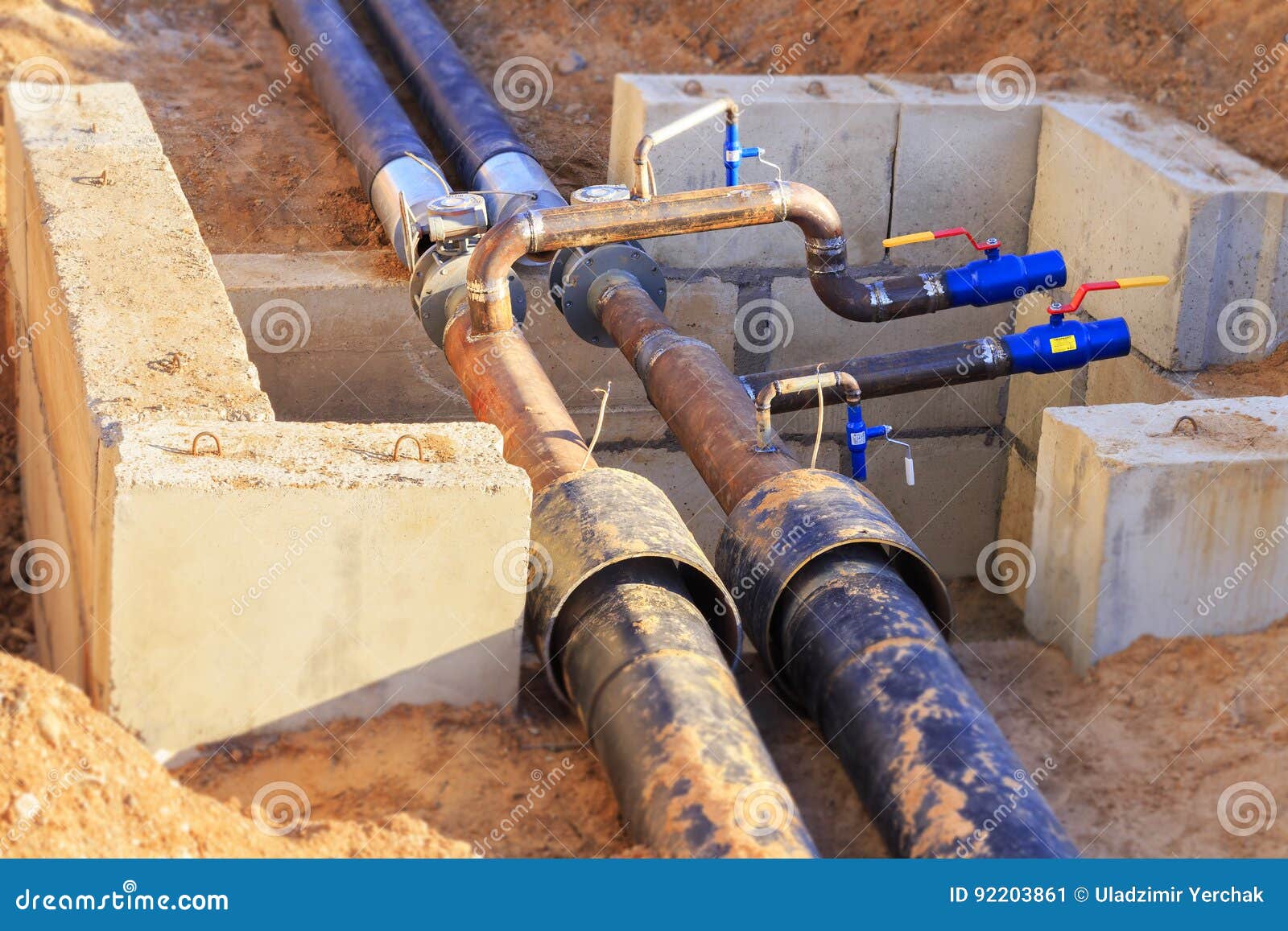 The Process of Installation of the Distribution Unit Heating Network ...