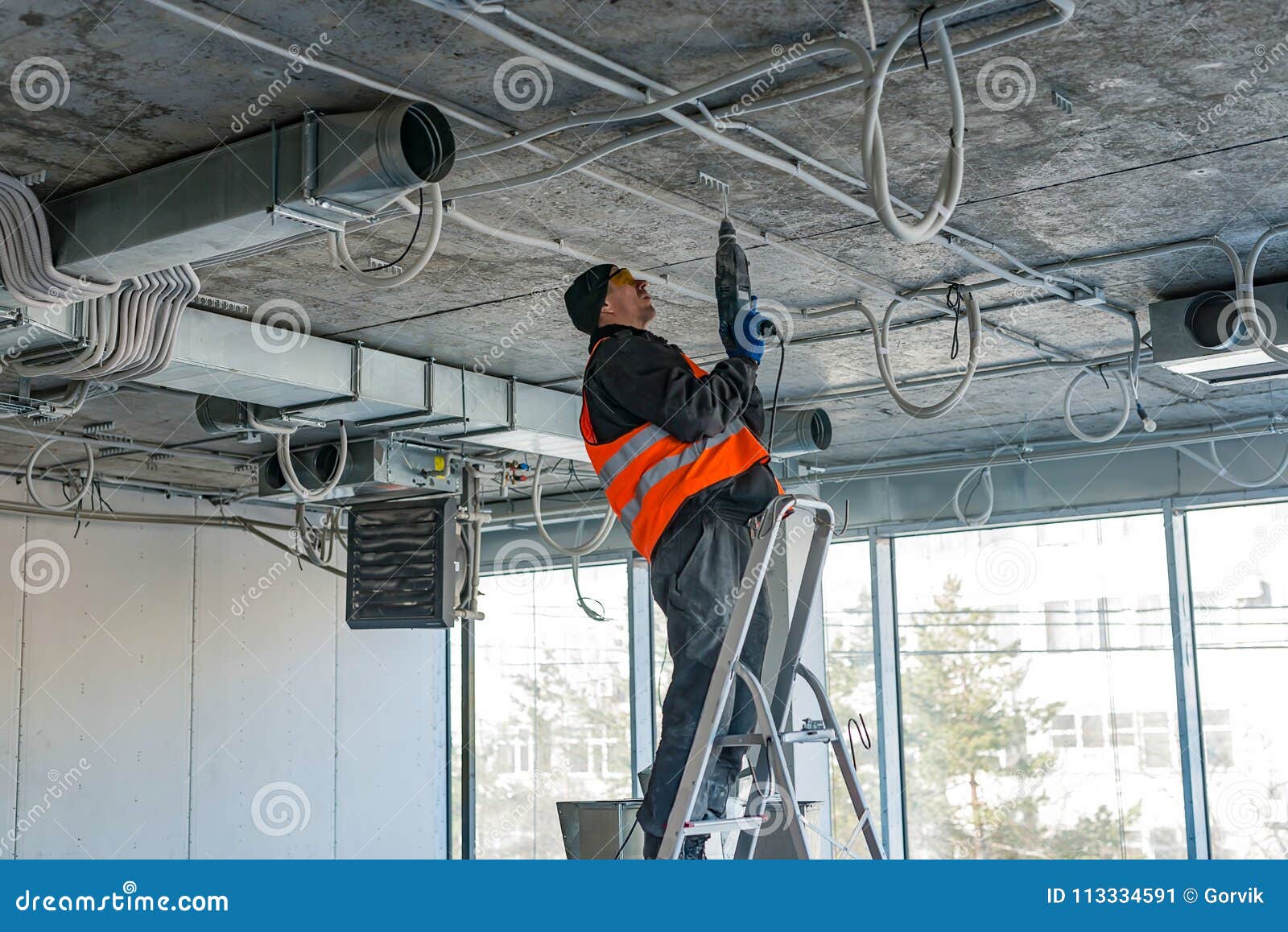 The Process of Installing Mounting Clips for a Corrugated Wire W Stock ...