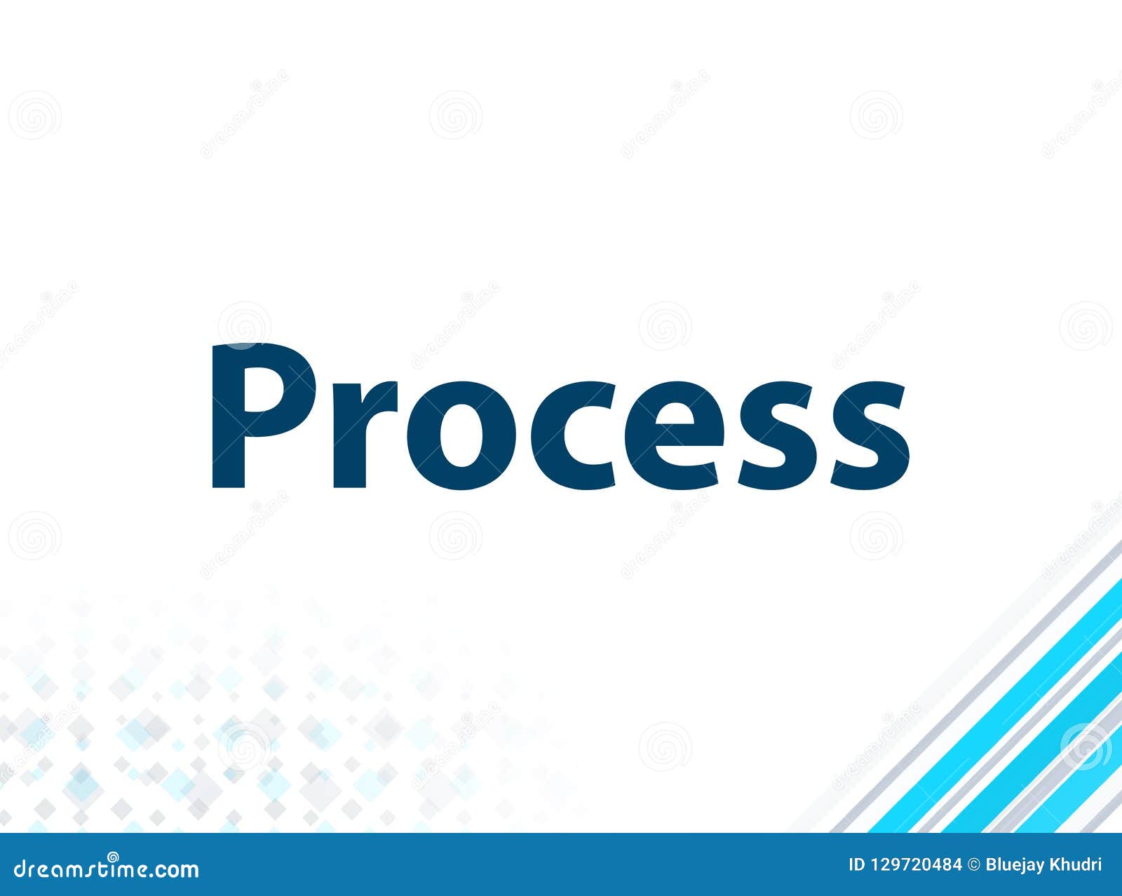 Process Modern Flat Design Blue Abstract Background Stock Illustration ...