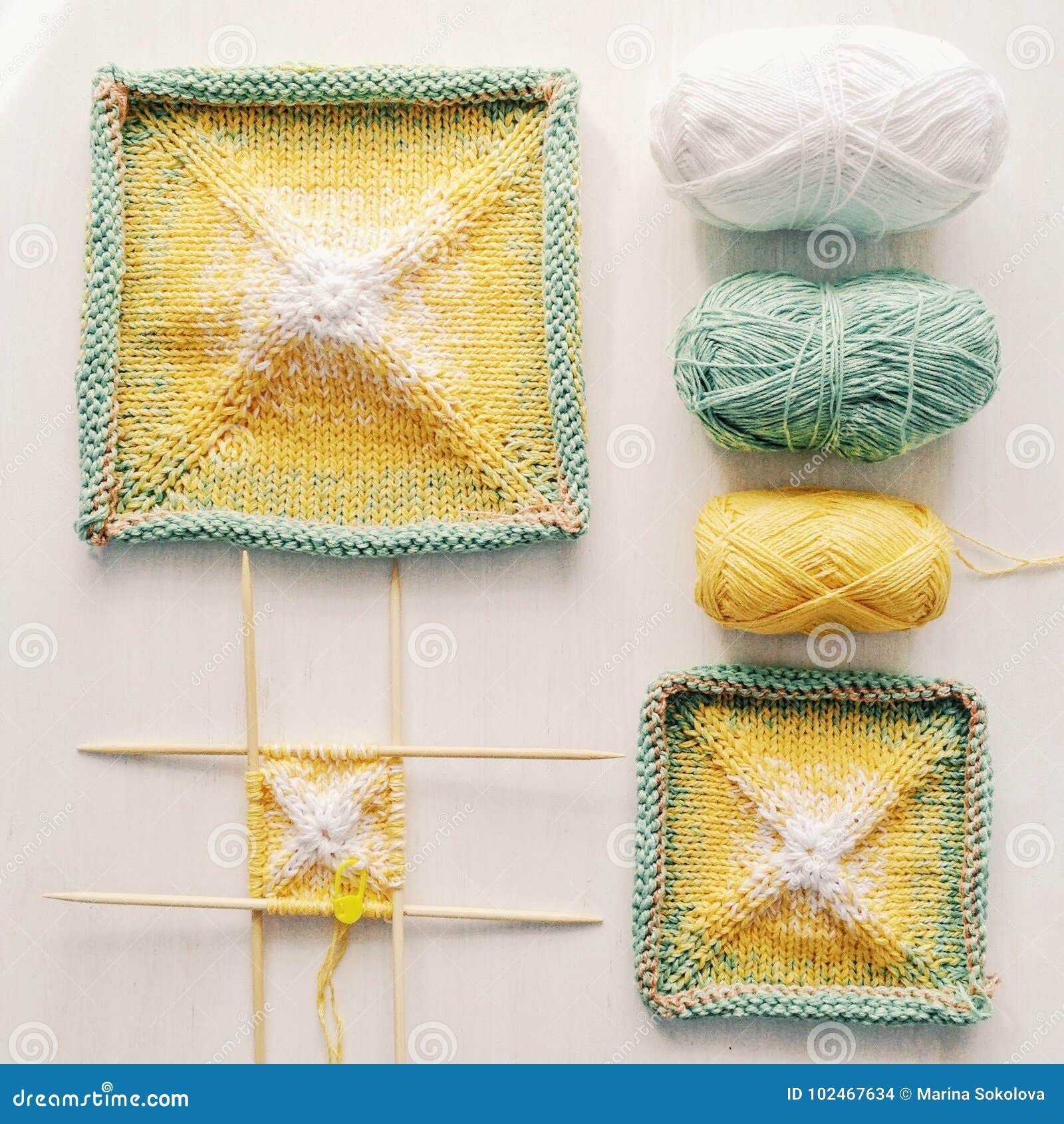 The process of knitting stock photo. Image of decorative - 102467634