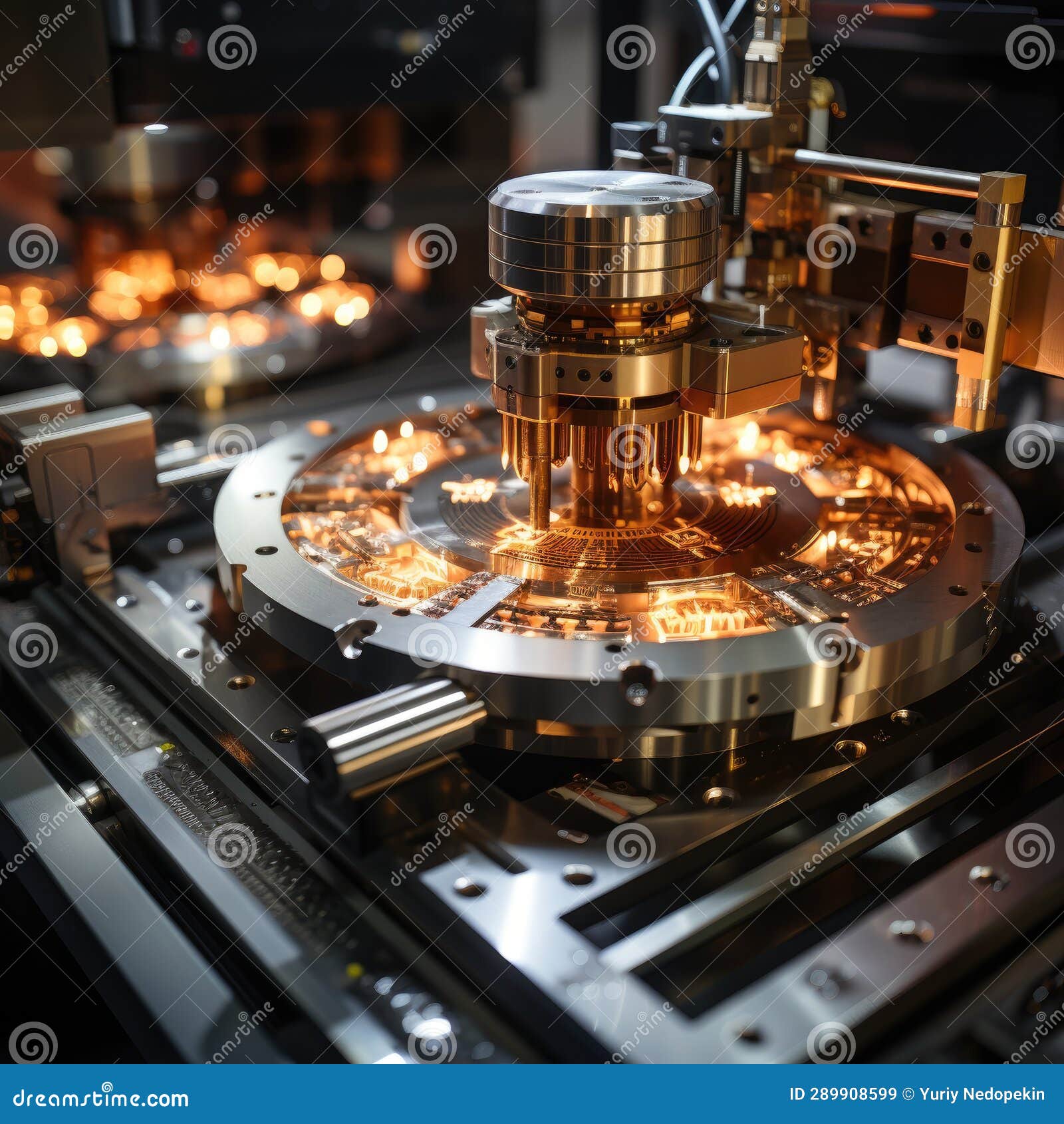 Process of Laser Manufacturing High-precision Components Stock Image ...