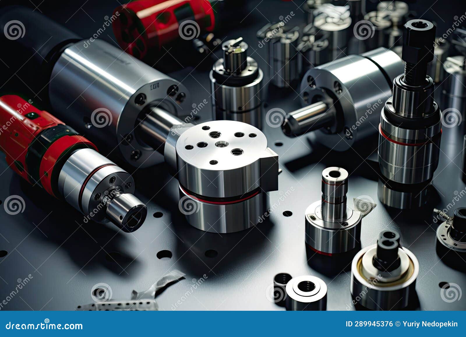 Process of Laser Manufacturing High-precision Components Stock Photo ...