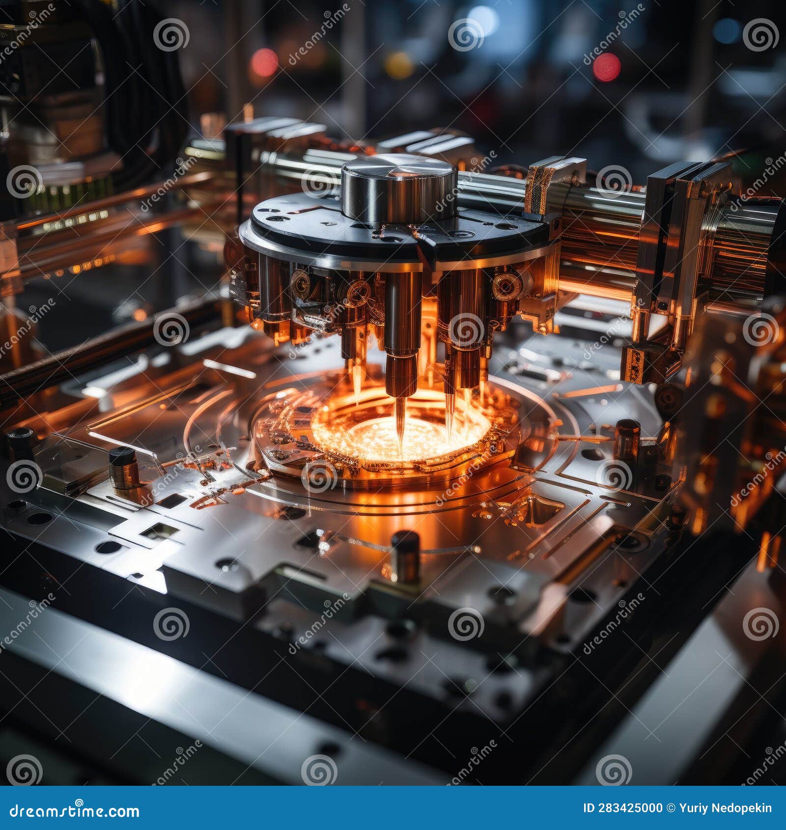 Process of Laser Manufacturing High-precision Components Stock ...