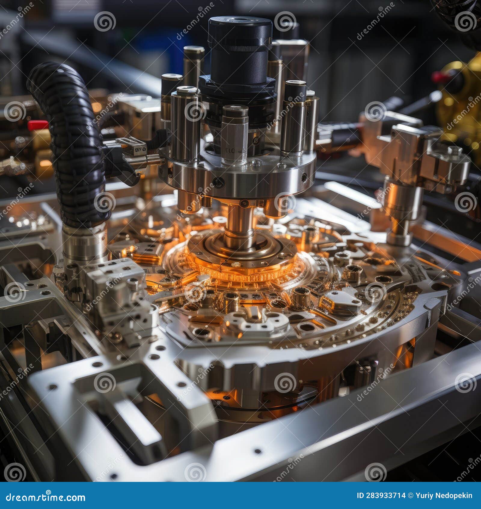 Process of Laser Manufacturing High-precision Components Stock ...