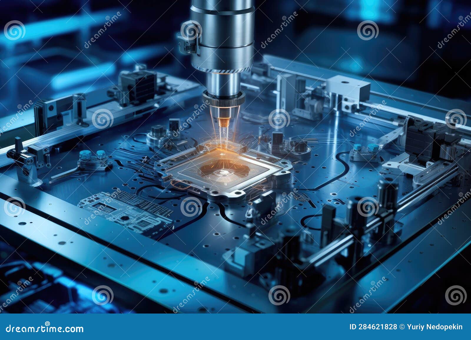 Process of Laser Manufacturing High-precision Components Stock ...