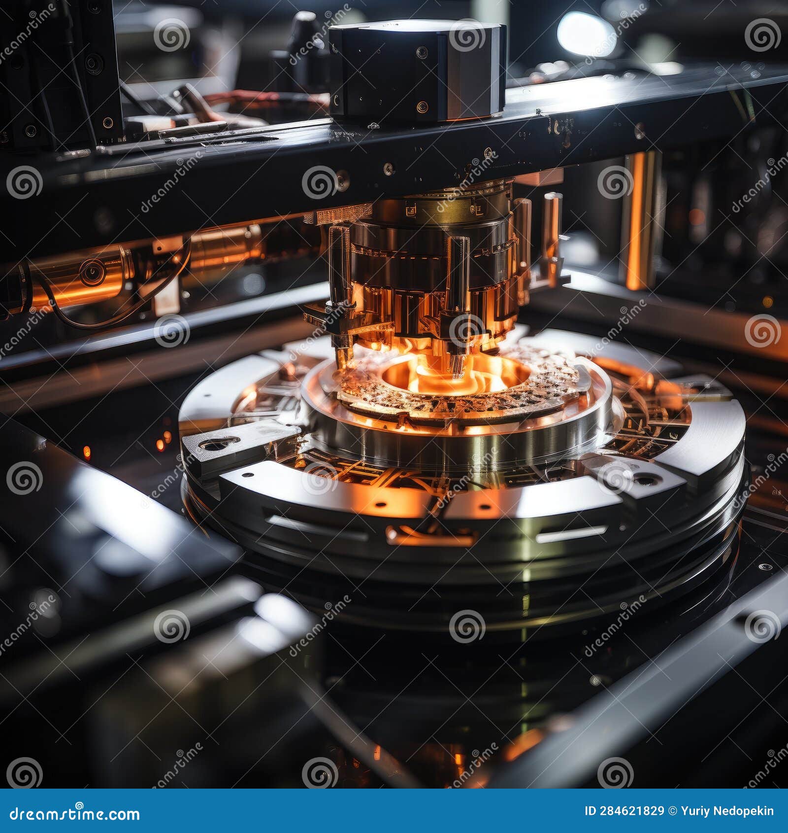 Process of Laser Manufacturing High-precision Components Stock ...