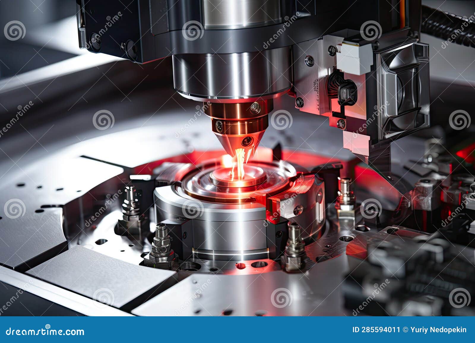 Process of Laser Manufacturing High-precision Components Stock ...
