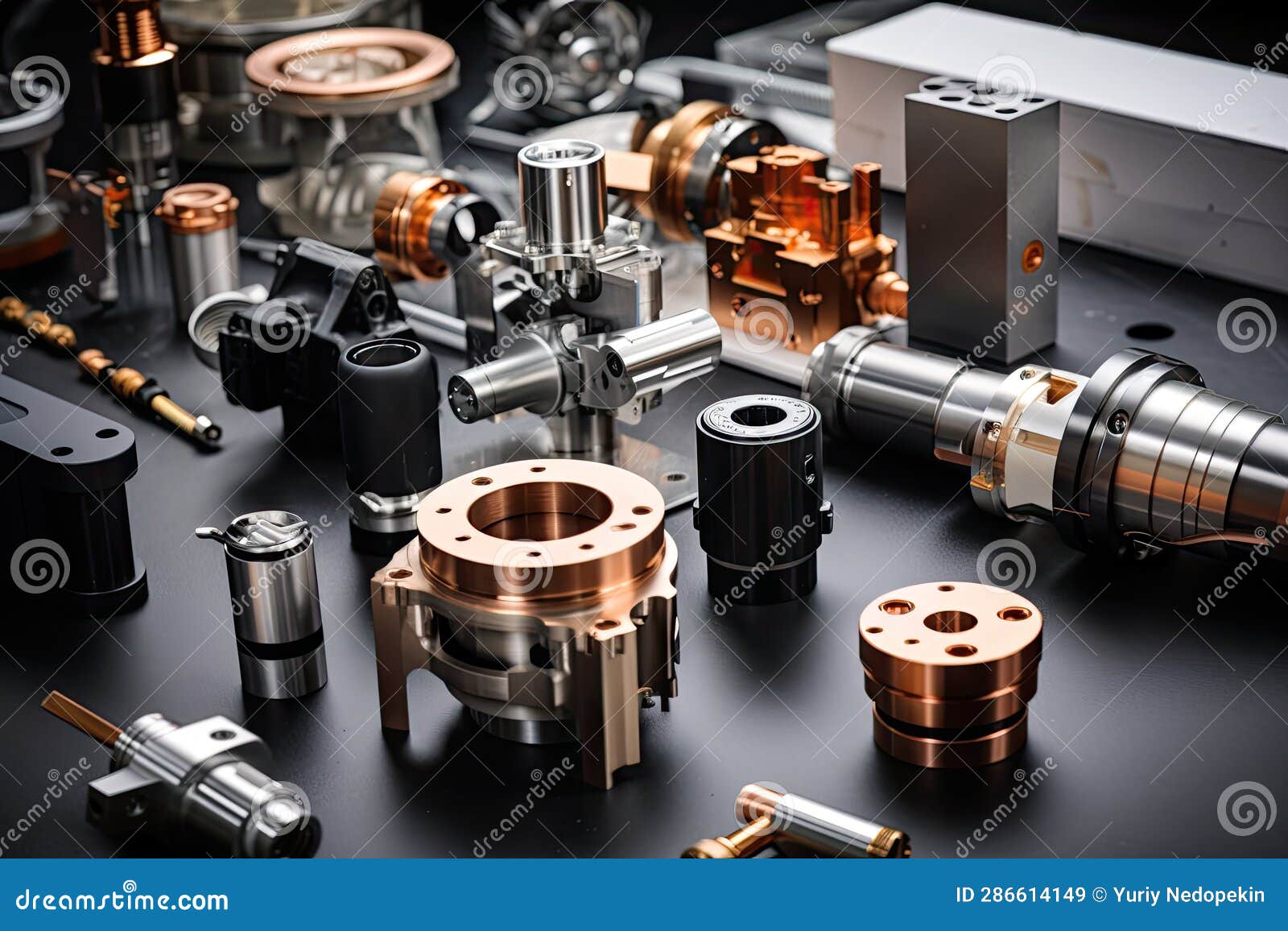 Process of Laser Manufacturing High-precision Components Stock Image ...