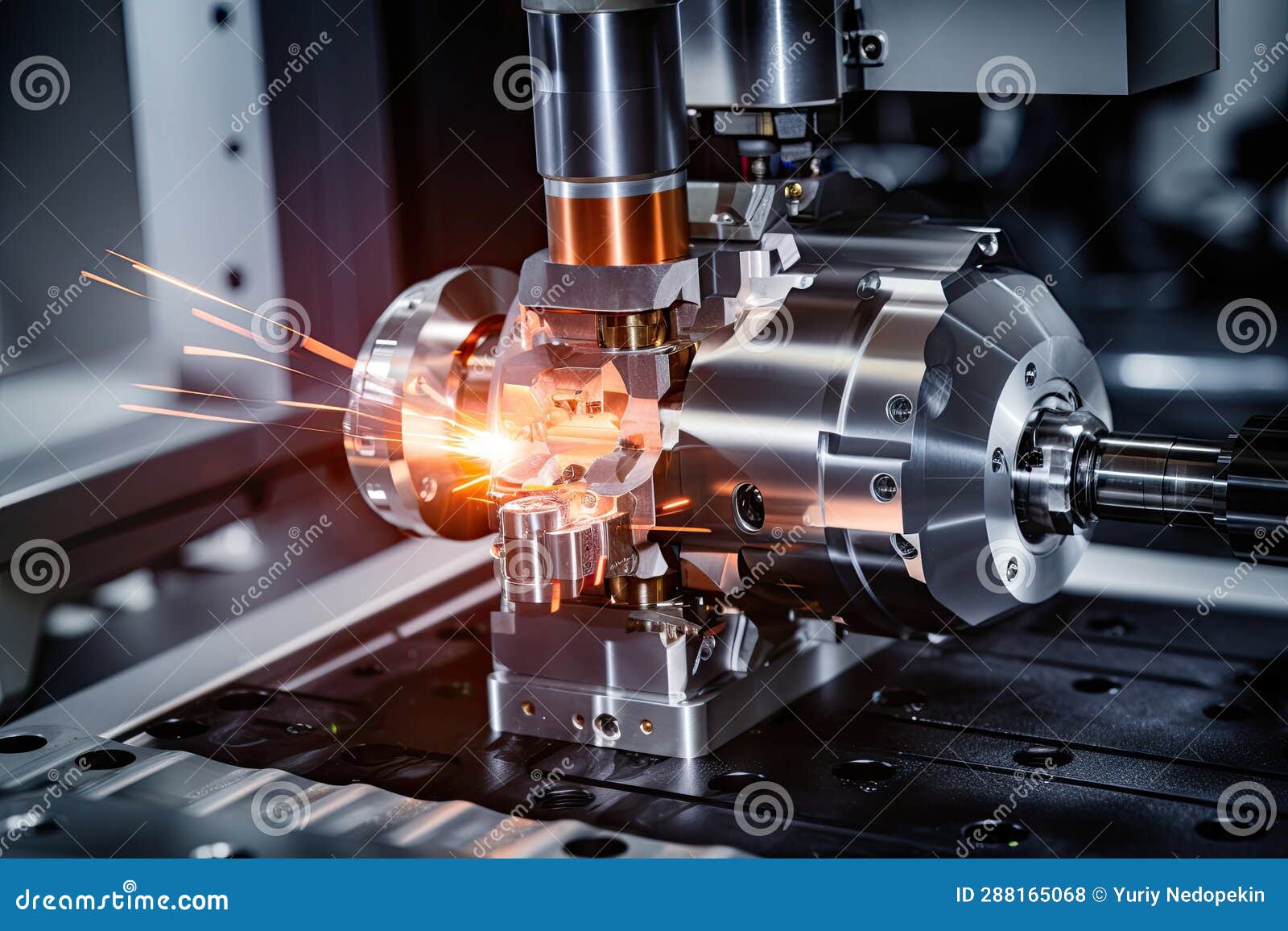 Process of Laser Manufacturing High-precision Components Stock ...