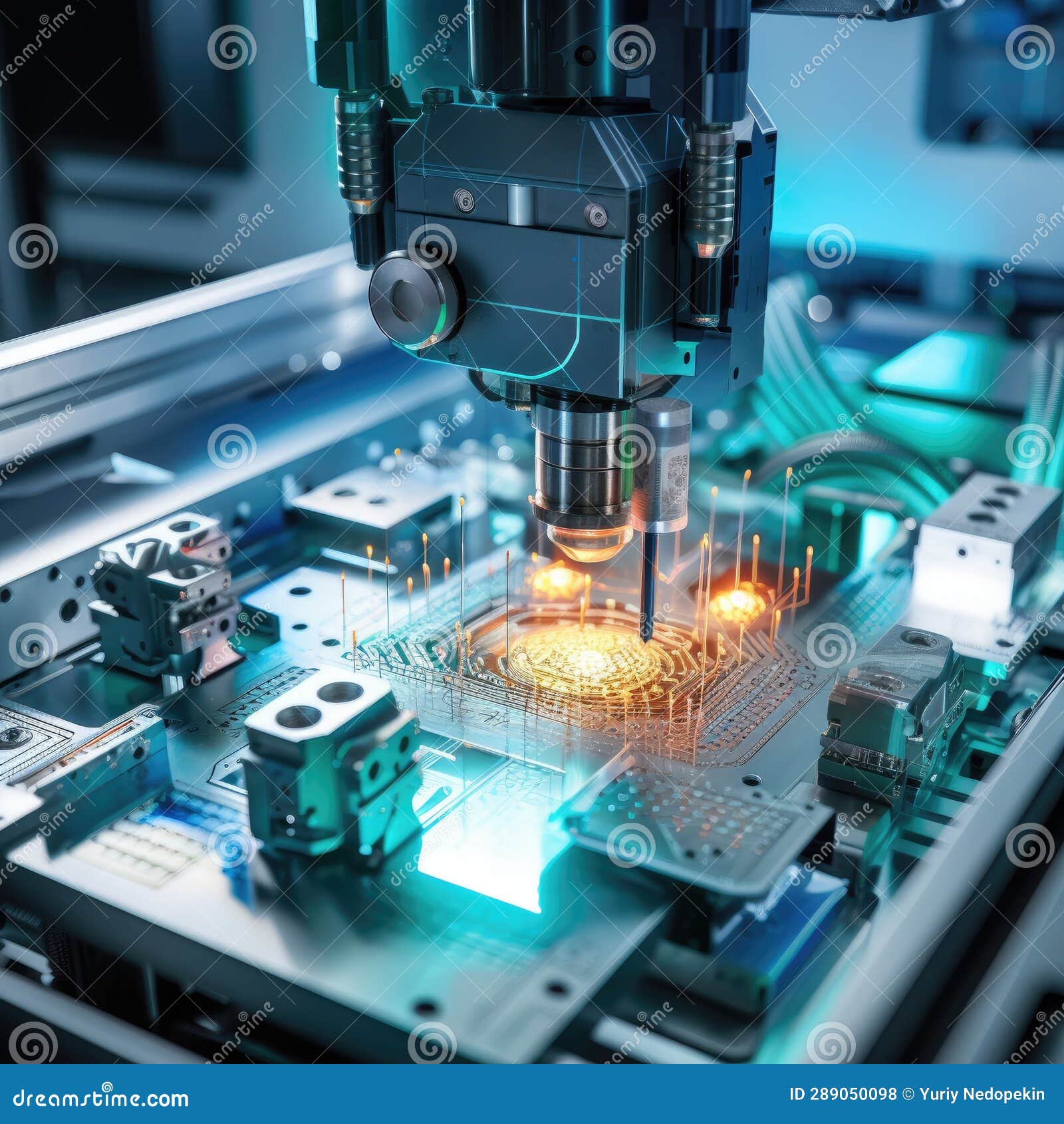 Process of Laser Manufacturing High-precision Components Stock ...