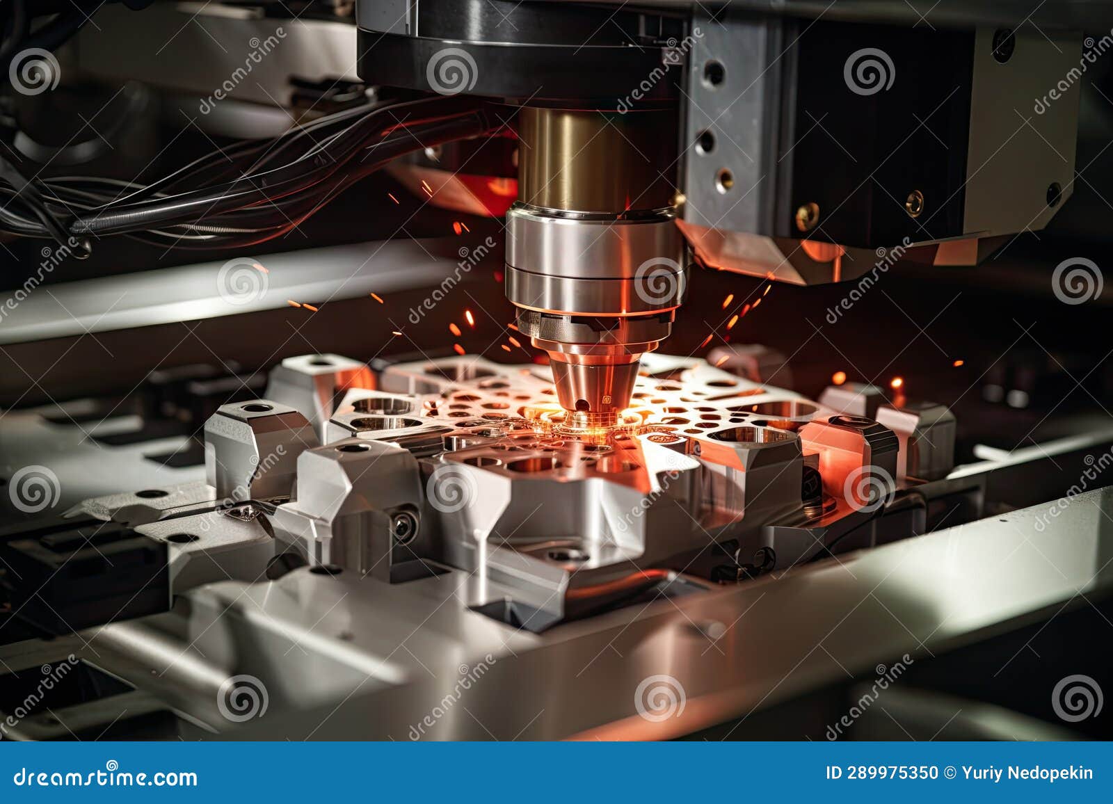 Process of Laser Manufacturing High-precision Components Stock ...