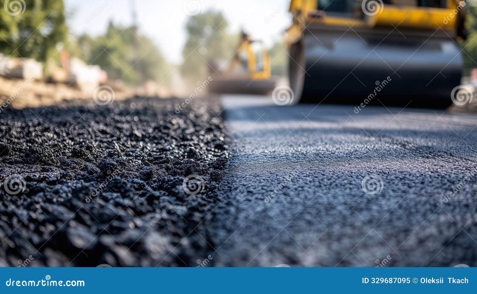 Process of laying asphalt stock image. Image of maintenance - 329687095