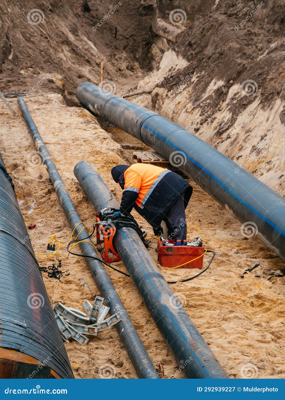 Process of Laying and Joining of Water Supply or Sewer Pipes Editorial ...