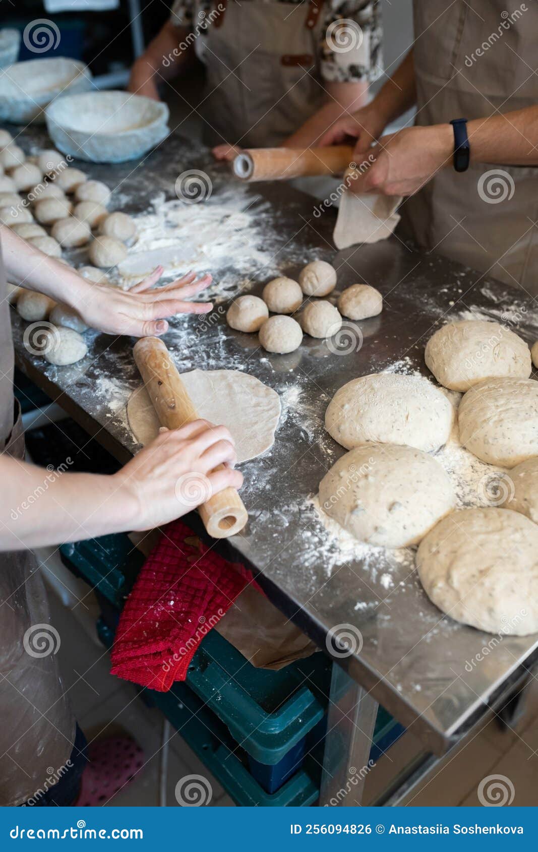 The Process of Learning the Craft of Baking in a Small Bakery, Molding ...