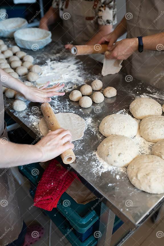 The Process of Learning the Craft of Baking in a Small Bakery, Molding ...