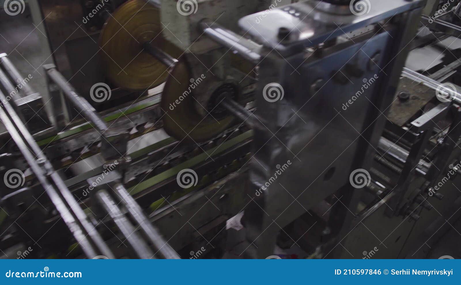 The Process, Line of Assembly of Cardboard Packaging in Boxes and ...