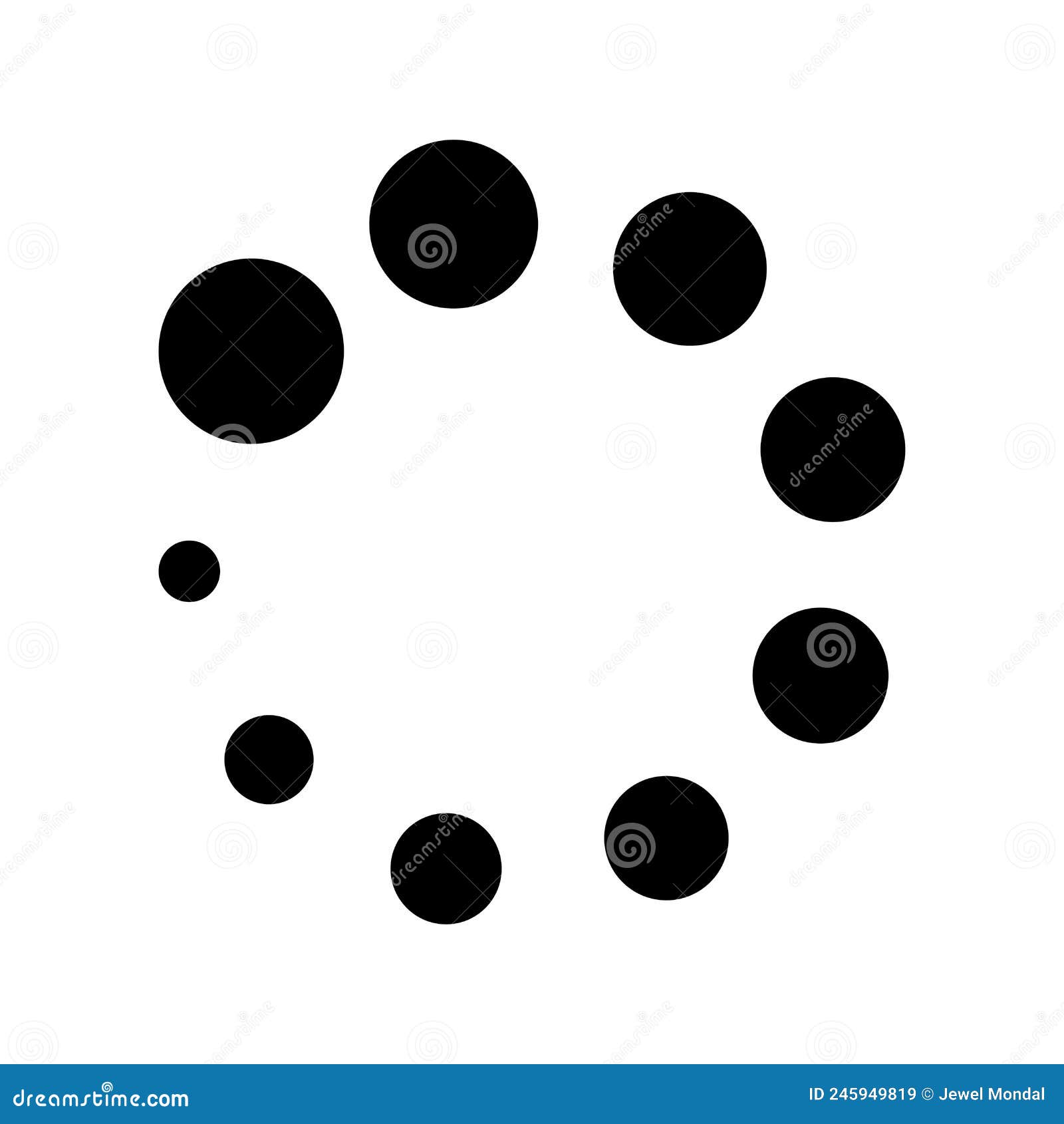 Process, Loading Icon. Green Vector Sketch Stock Vector - Illustration ...