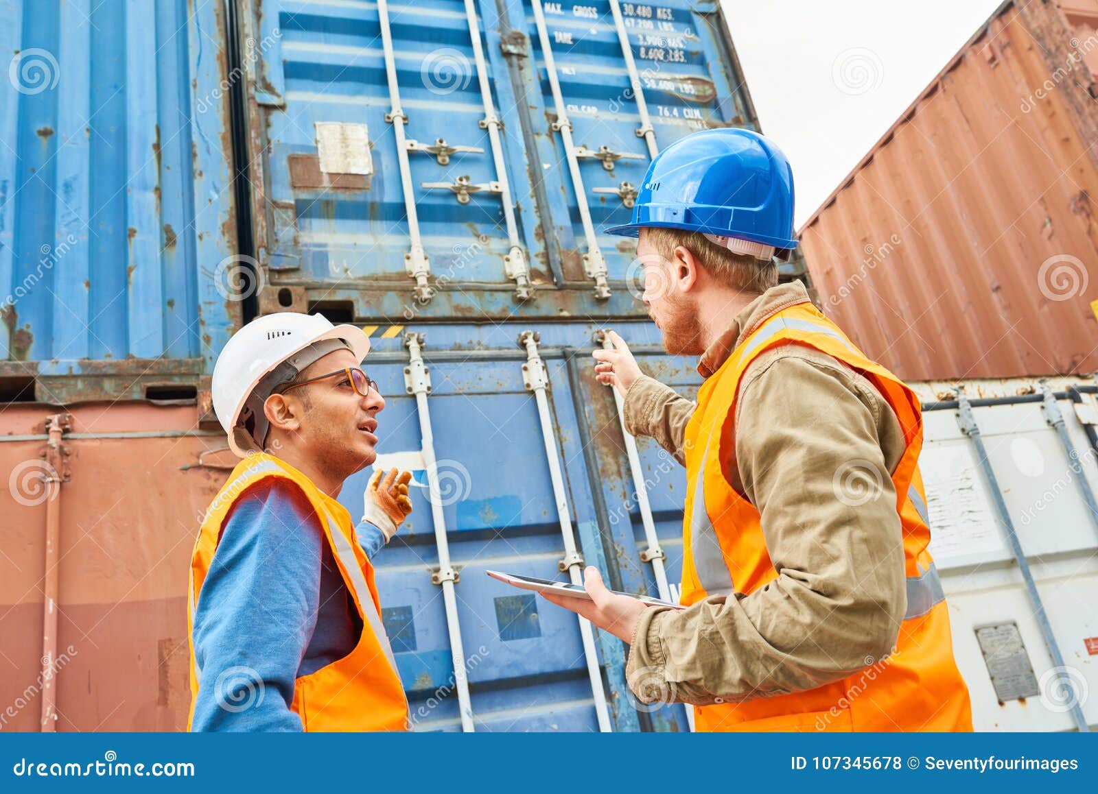 Process of Loading Ship with Container Storage Units Stock Photo ...