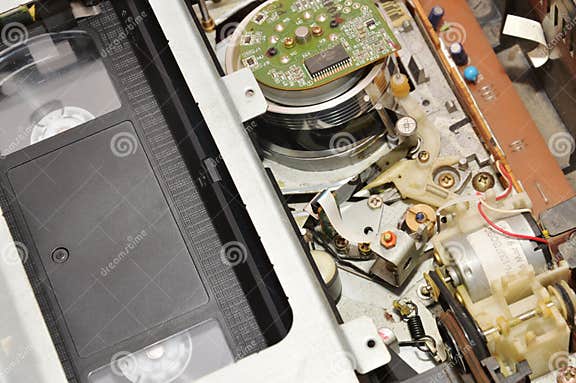 VCR mechanism stock photo. Image of electrical, details - 242338268