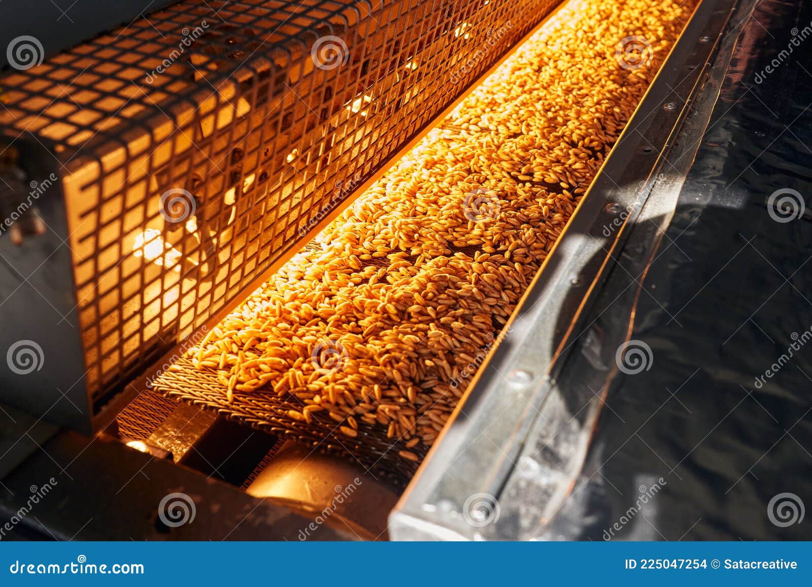 Process of Machine Drying Grains Stock Photo - Image of heater ...