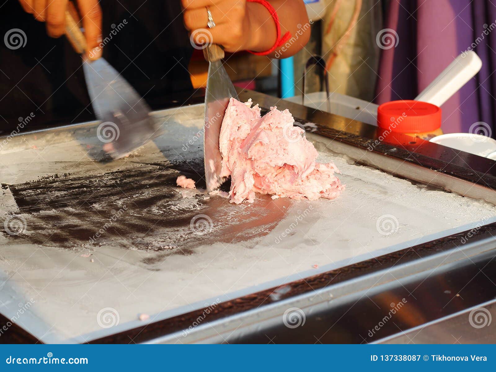Popular Homemade Ice Cream in Asia Stock Image - Image of chilled, milk ...