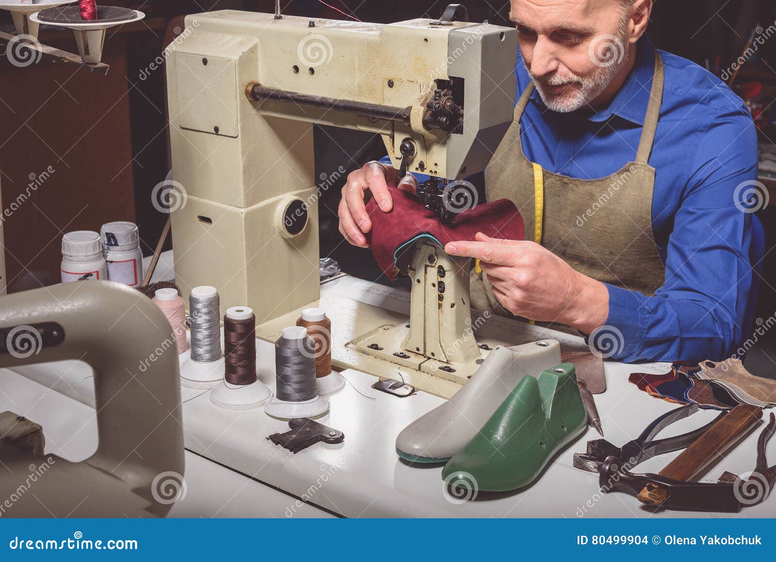 Process of Making the Boots Stock Photo - Image of business, labor ...