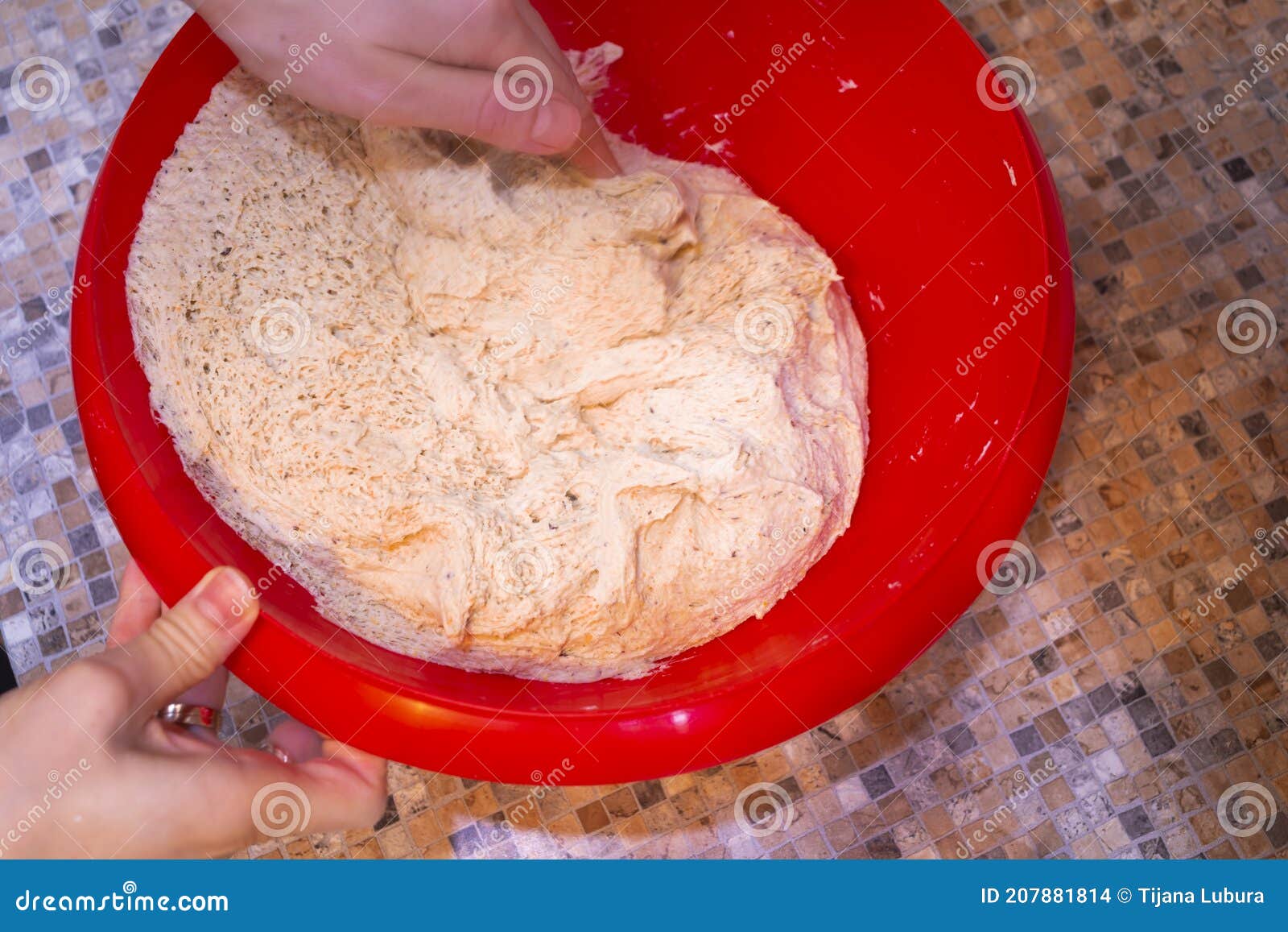 Process of Making Bread Baked at Home Stock Photo - Image of bakery ...