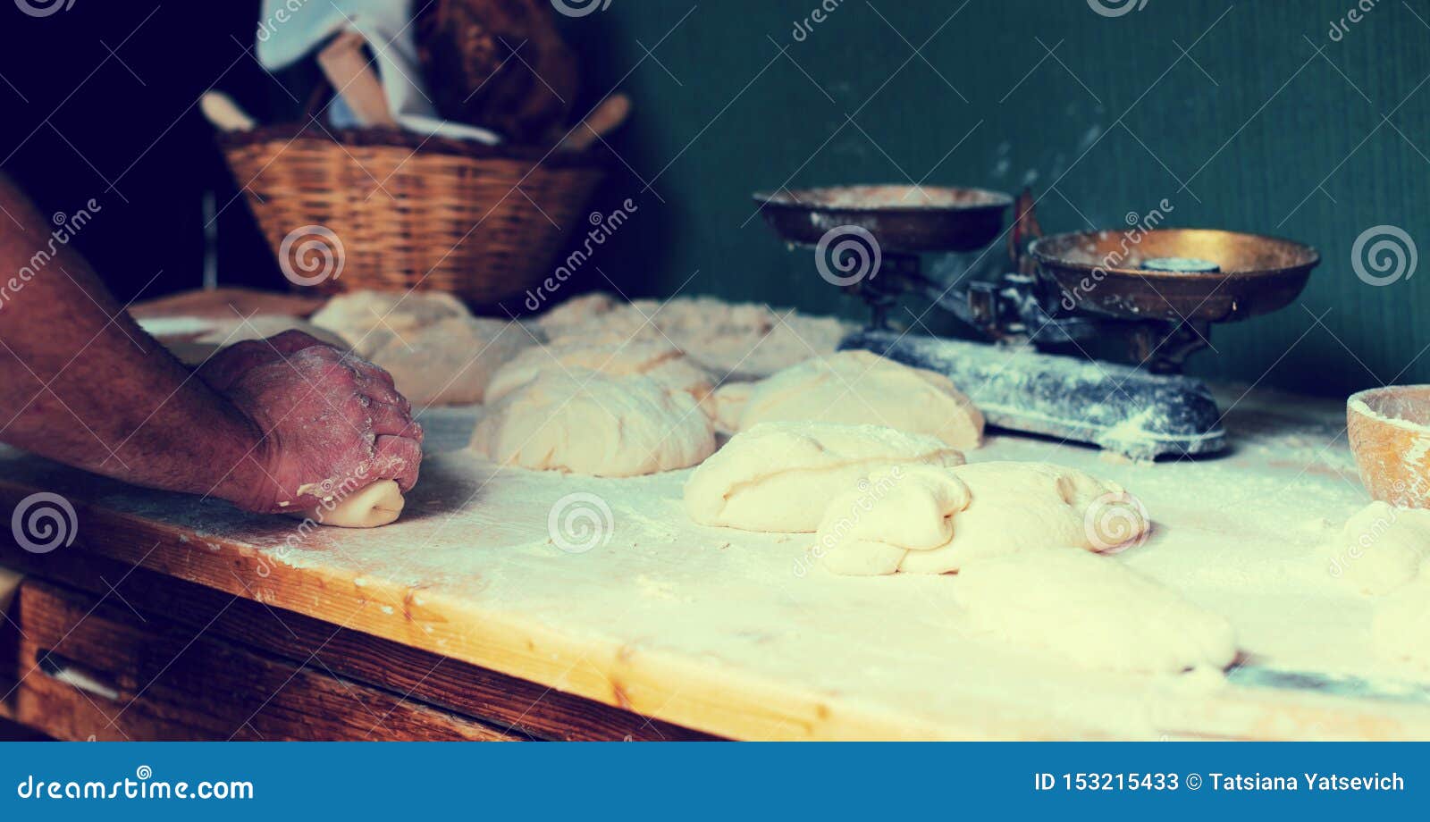 Process of making bread stock image. Image of meal, food - 153215433