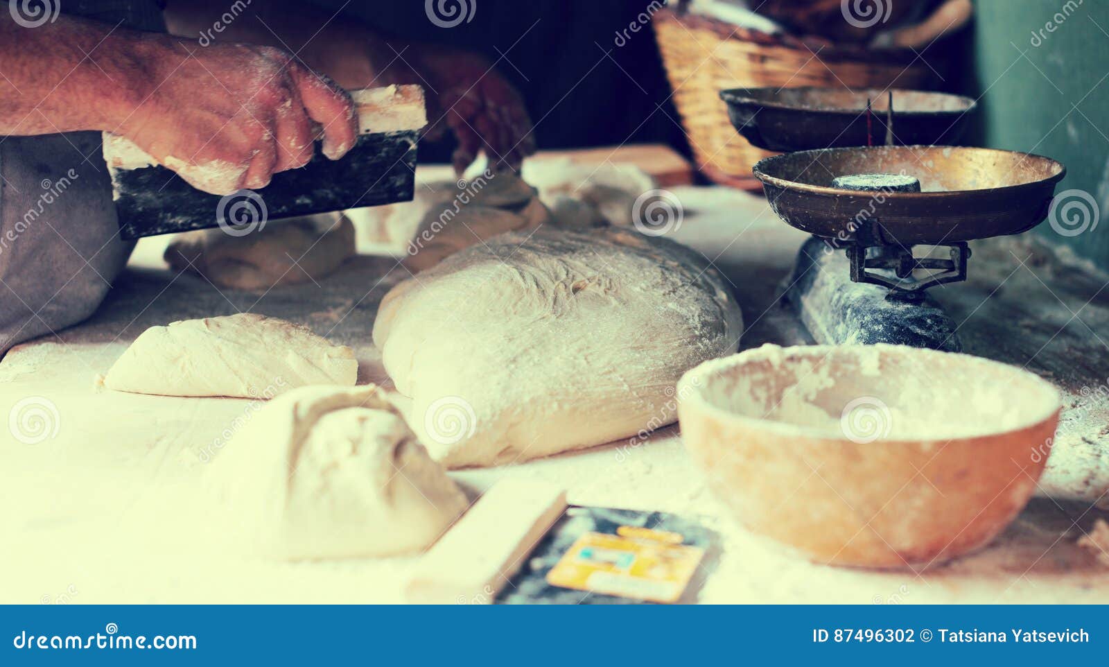 Process of making bread stock photo. Image of oven, bread - 87496302