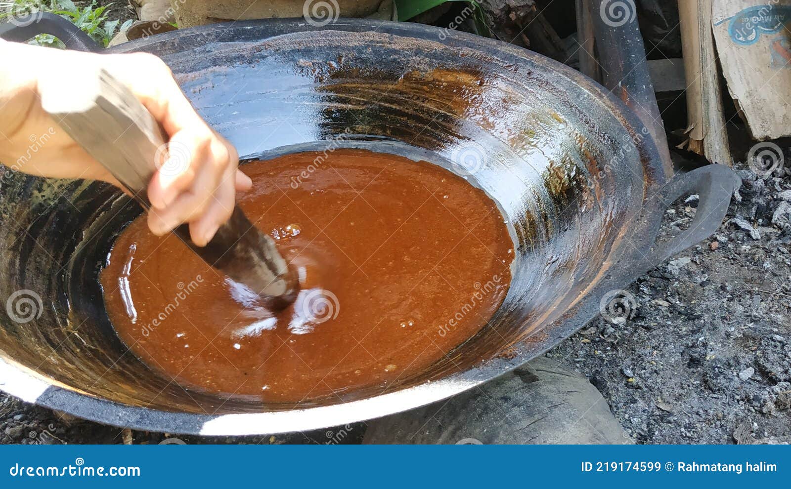 The Process of Making Brown Sugar from Palm Trees Stock Image - Image ...