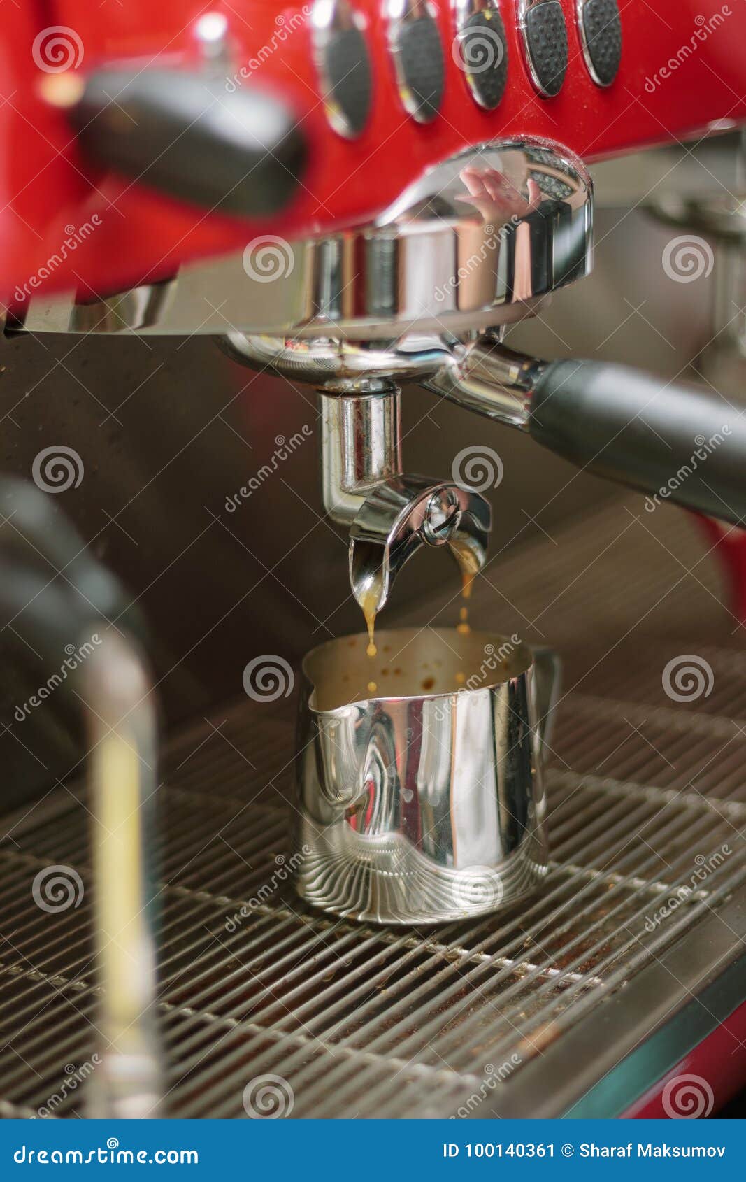 Process of Making Coffee Drink by Barista. Stock Image - Image of ...