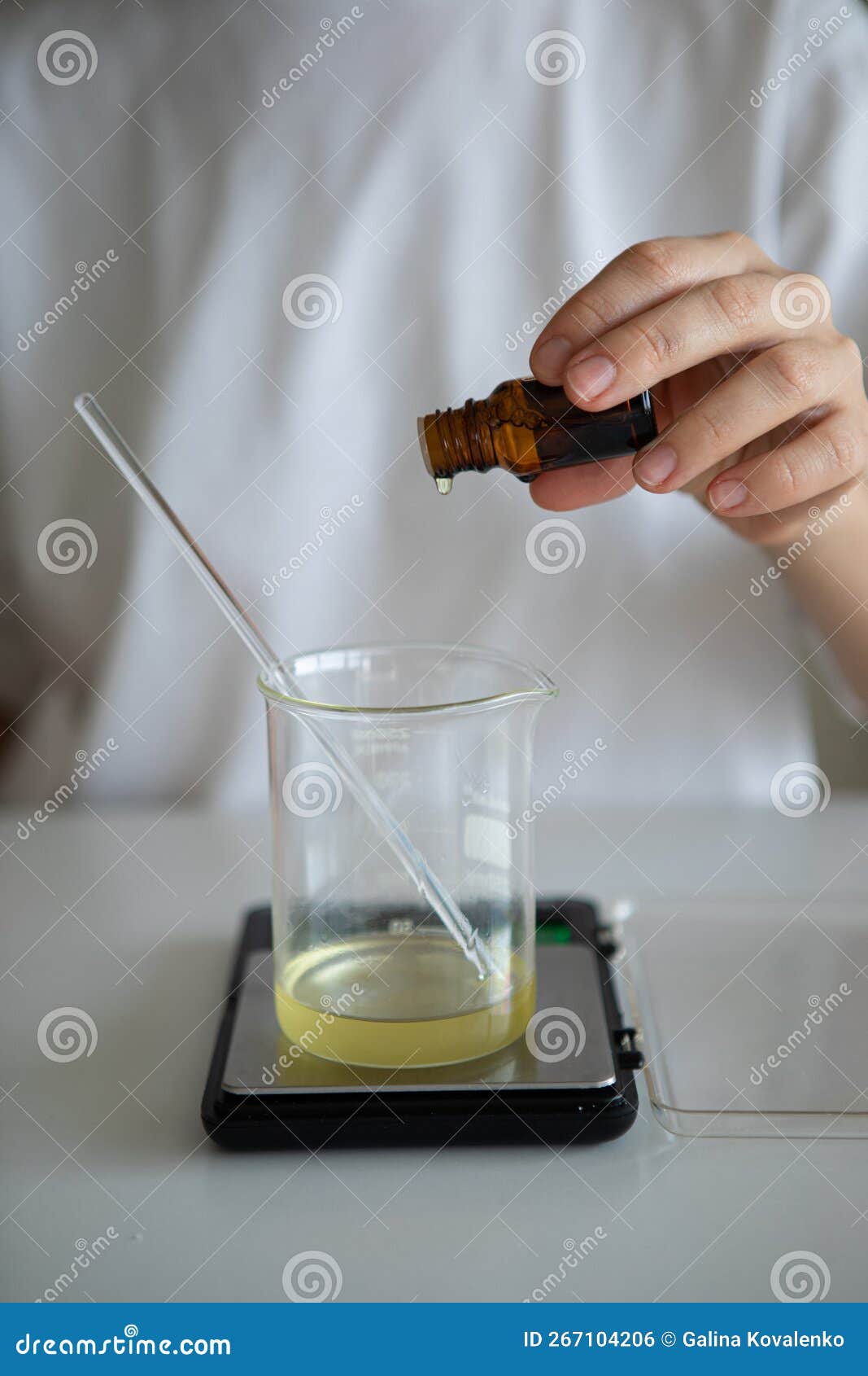 The Process of Making Cosmetics at Home. Stock Photo - Image of person ...
