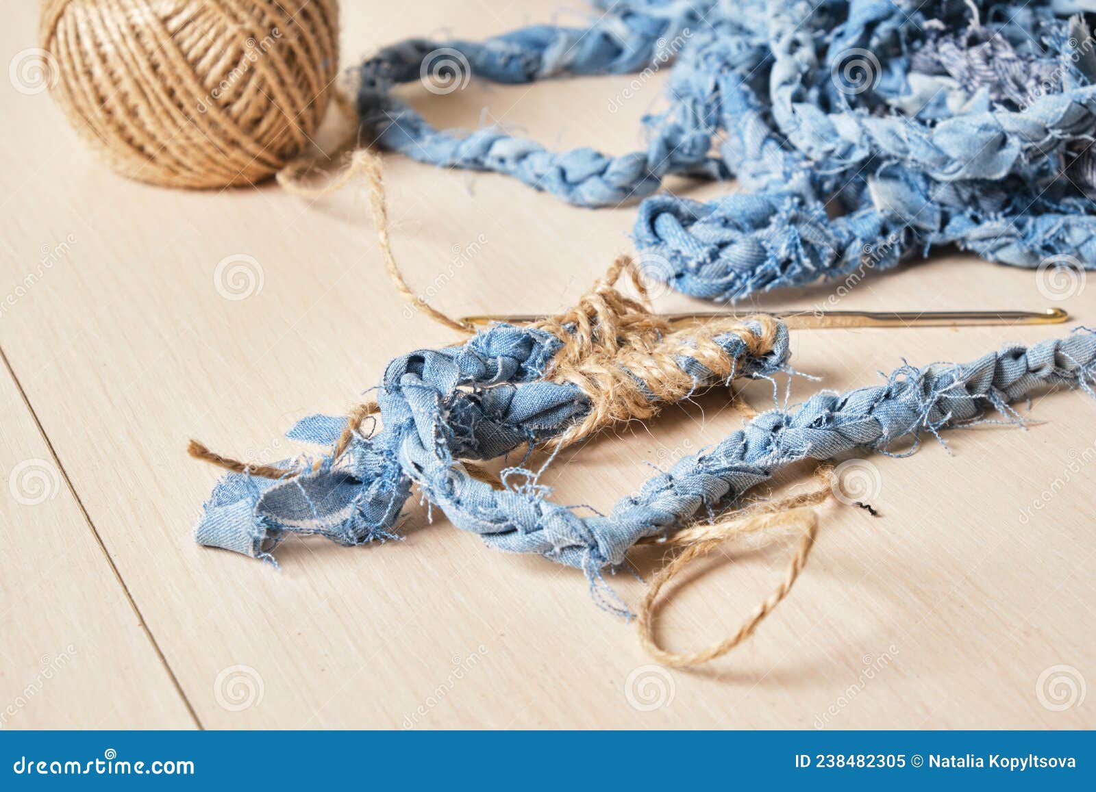 The Process of Making Decor from Denim Yarn, Reasonable Consumption ...