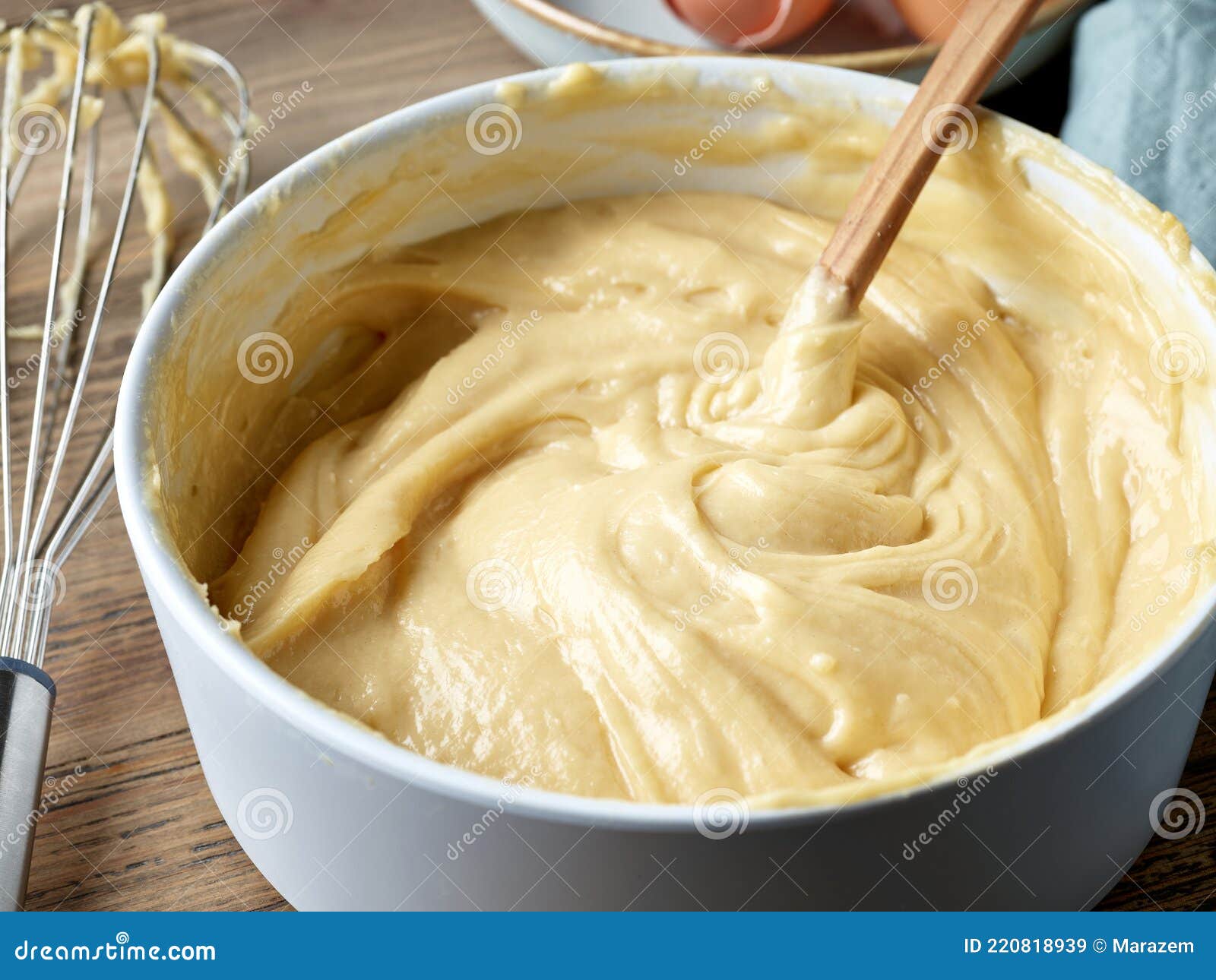 Process of making dough stock image. Image of fresh - 220818939