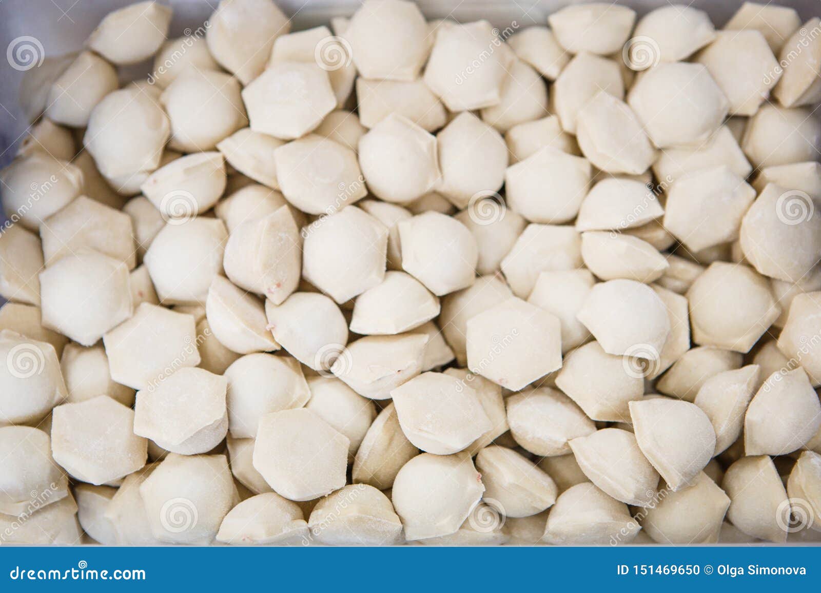 The Process of Making Dumplings, Dumplings Close-up. Stock Photo ...