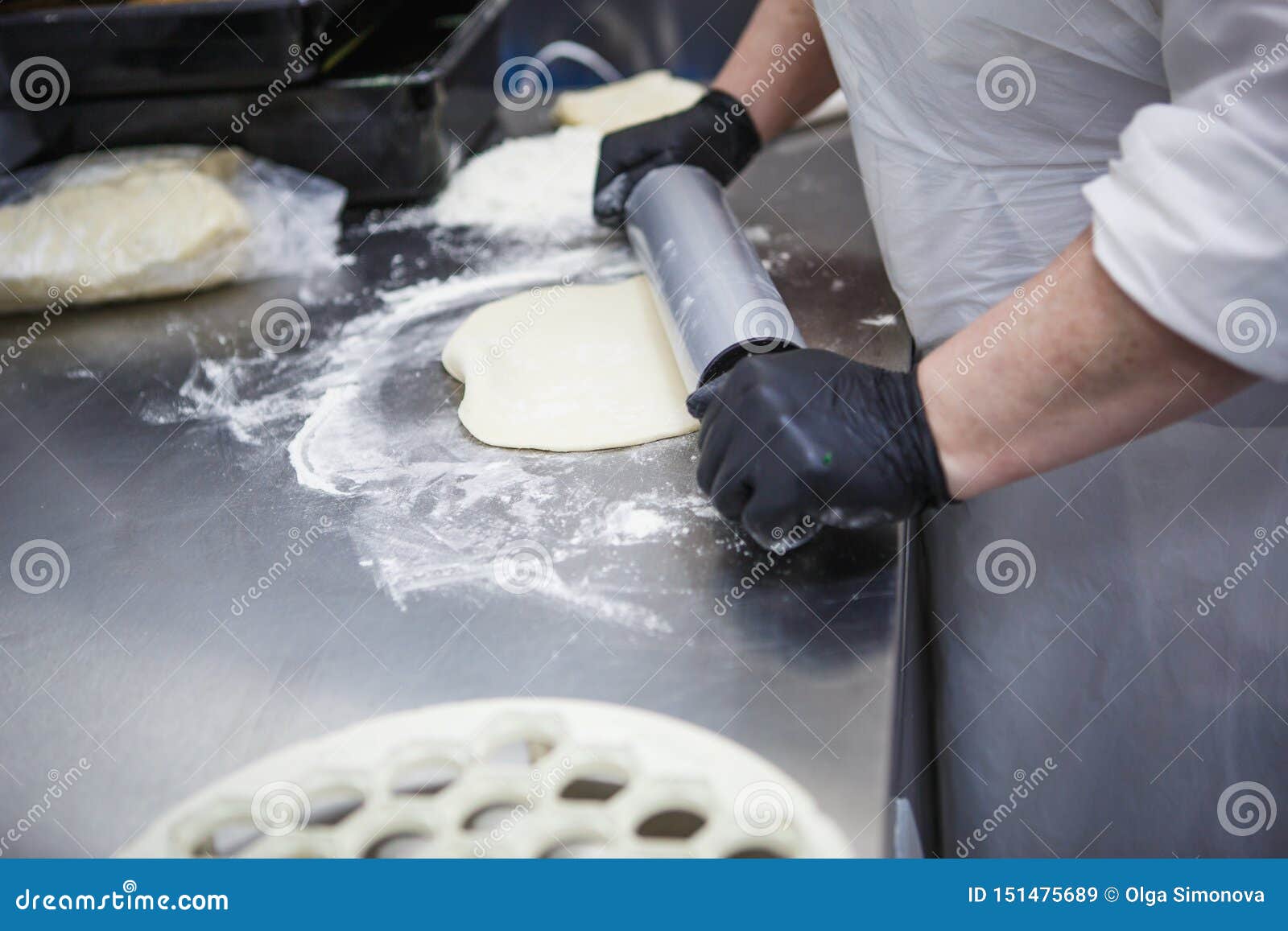 The Process of Making Dumplings, Dumplings Close-up. Stock Image ...