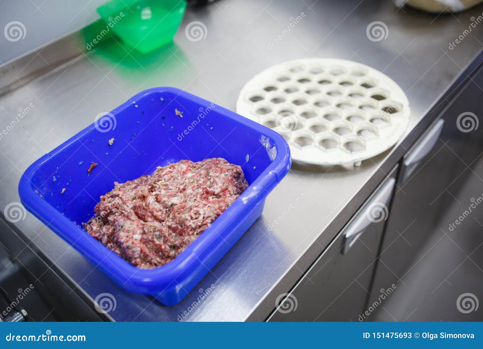 The Process of Making Dumplings, Dumplings Close-up. Stock Image ...