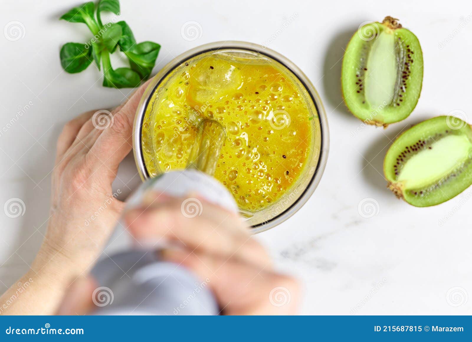 Process of Making Healthy Smoothie Stock Image - Image of banana ...